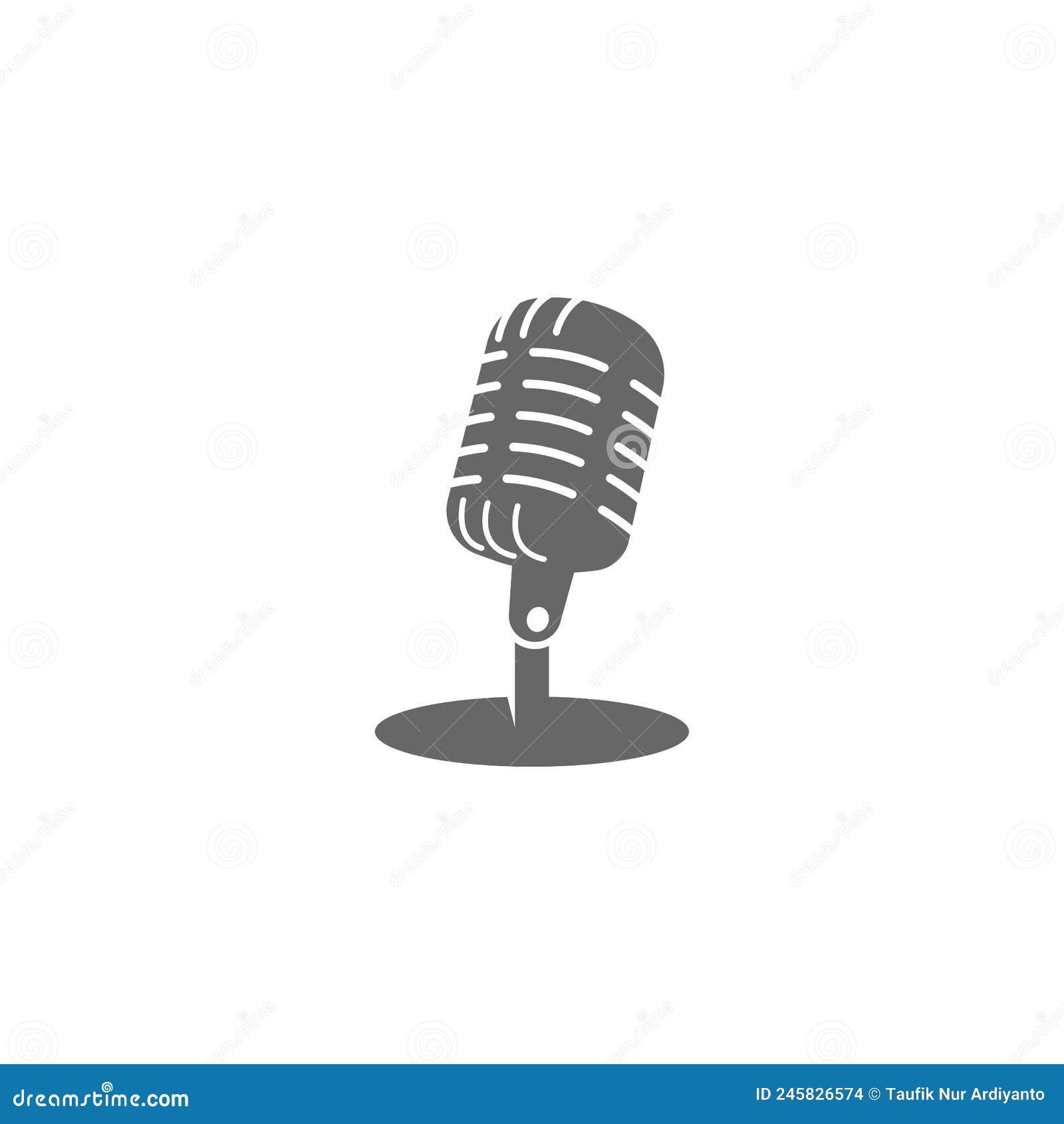 Microphone, Mic Icon Logo Design Illustration Stock Illustration ...