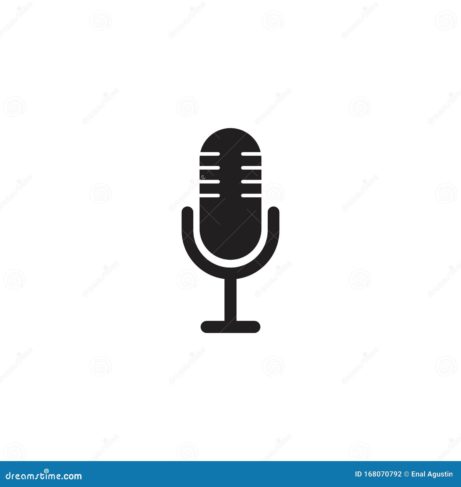 Microphone Mic Icon Logo Design Vector Illustration Template Stock ...