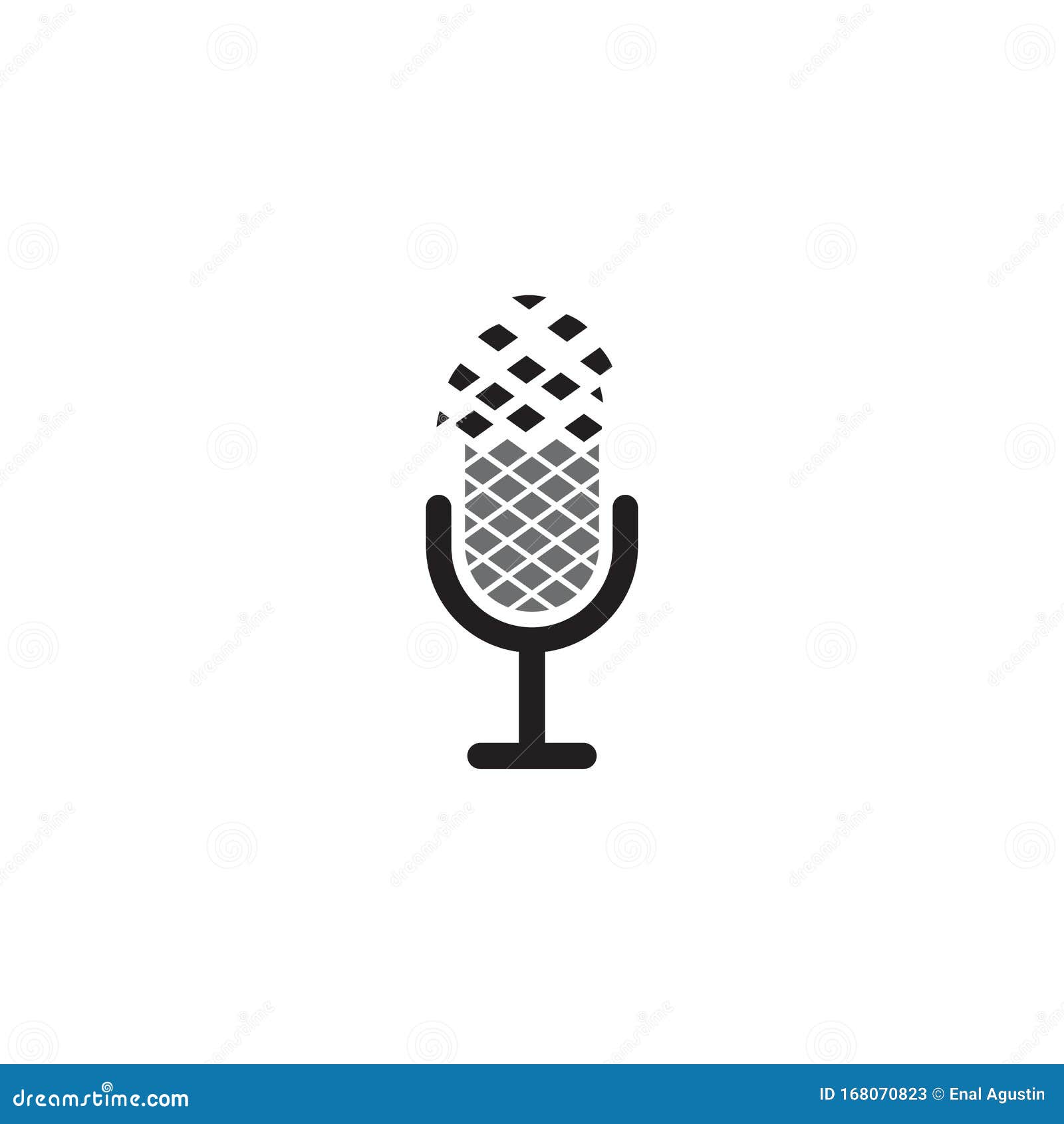 Microphone Mic Icon Logo Design Vector Illustration Template Stock ...