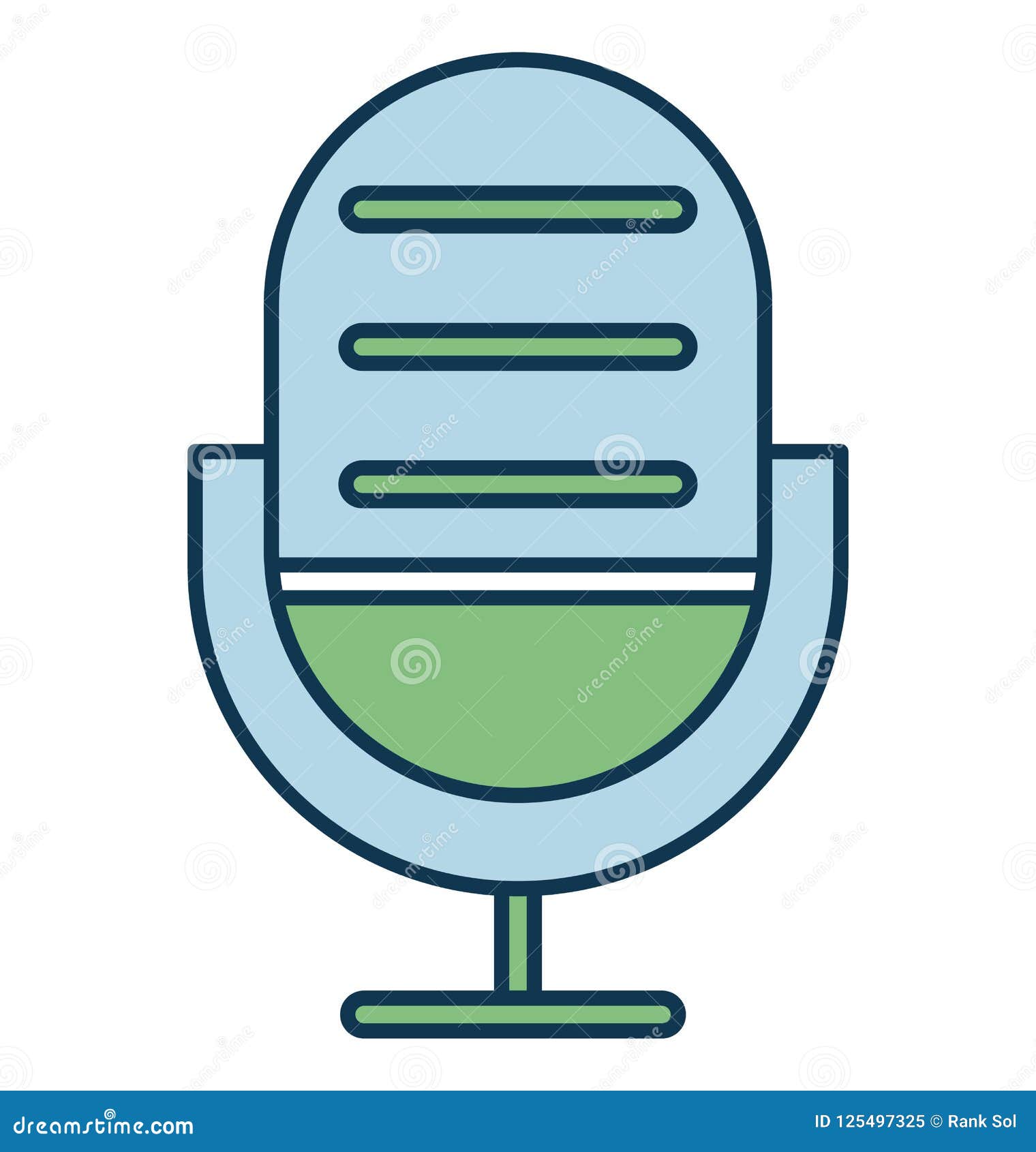 Microphone, Mic Isolated Vector Icon for Party and Celebration Stock ...