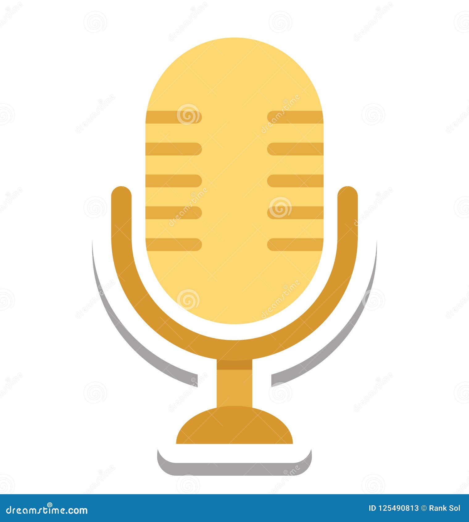 Microphone, Mic Vector Icon Editable Stock Vector - Illustration of ...