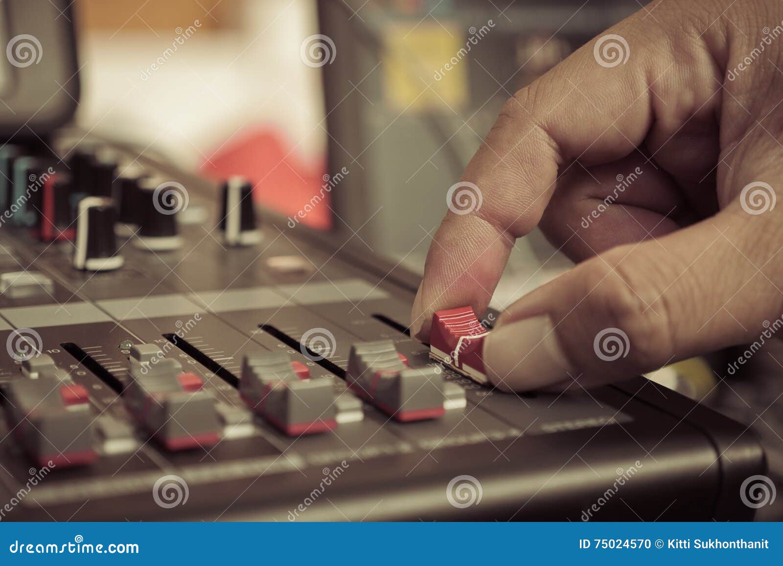The Microphone In The Control Room Audio System Of Organizations And ...
