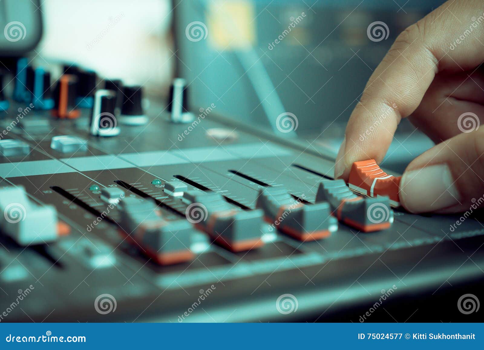 The Microphone In The Control Room Audio System Of Organizations And ...