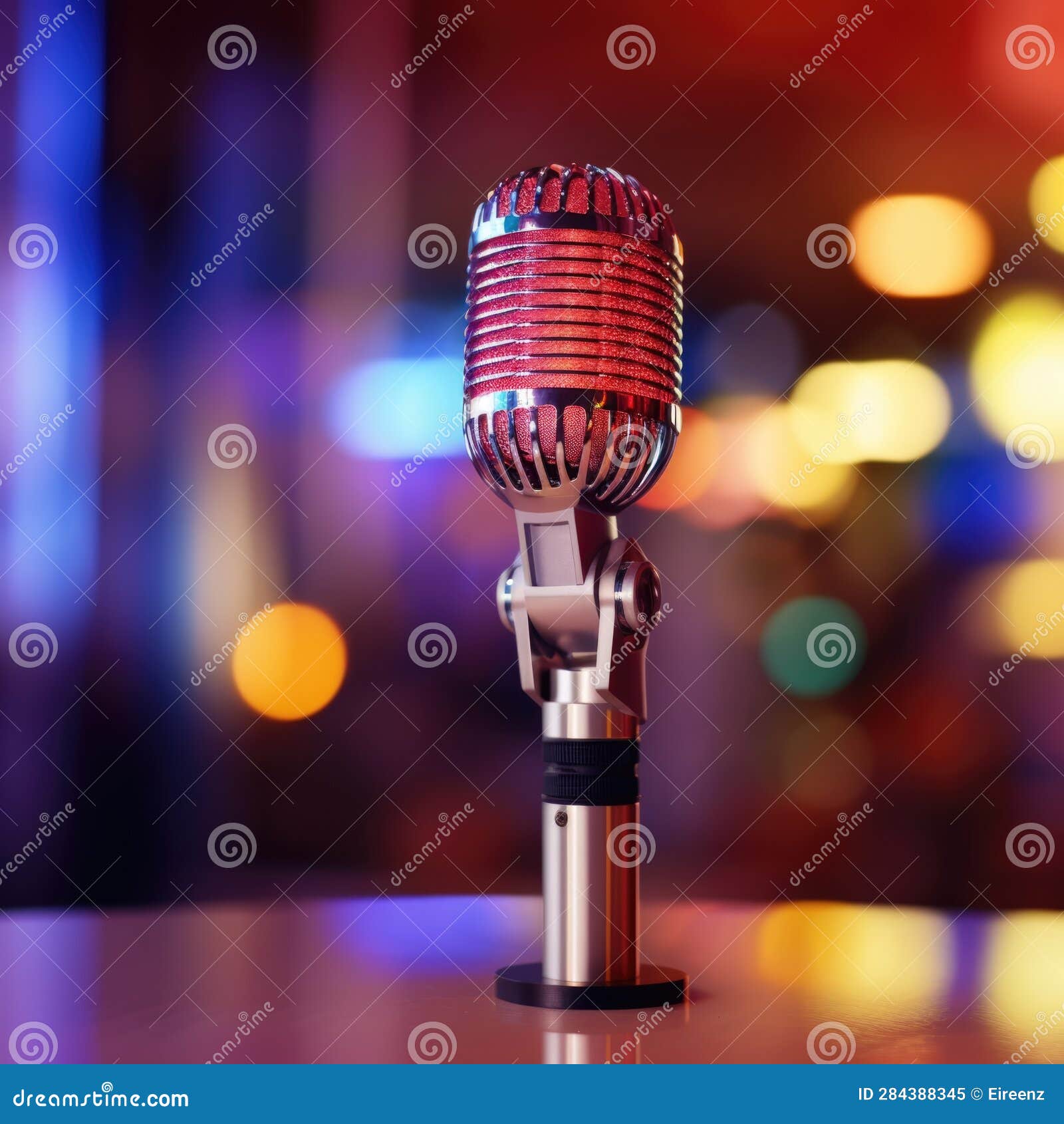 Microphone in Music Studio, Podcast Concept Stock Illustration ...