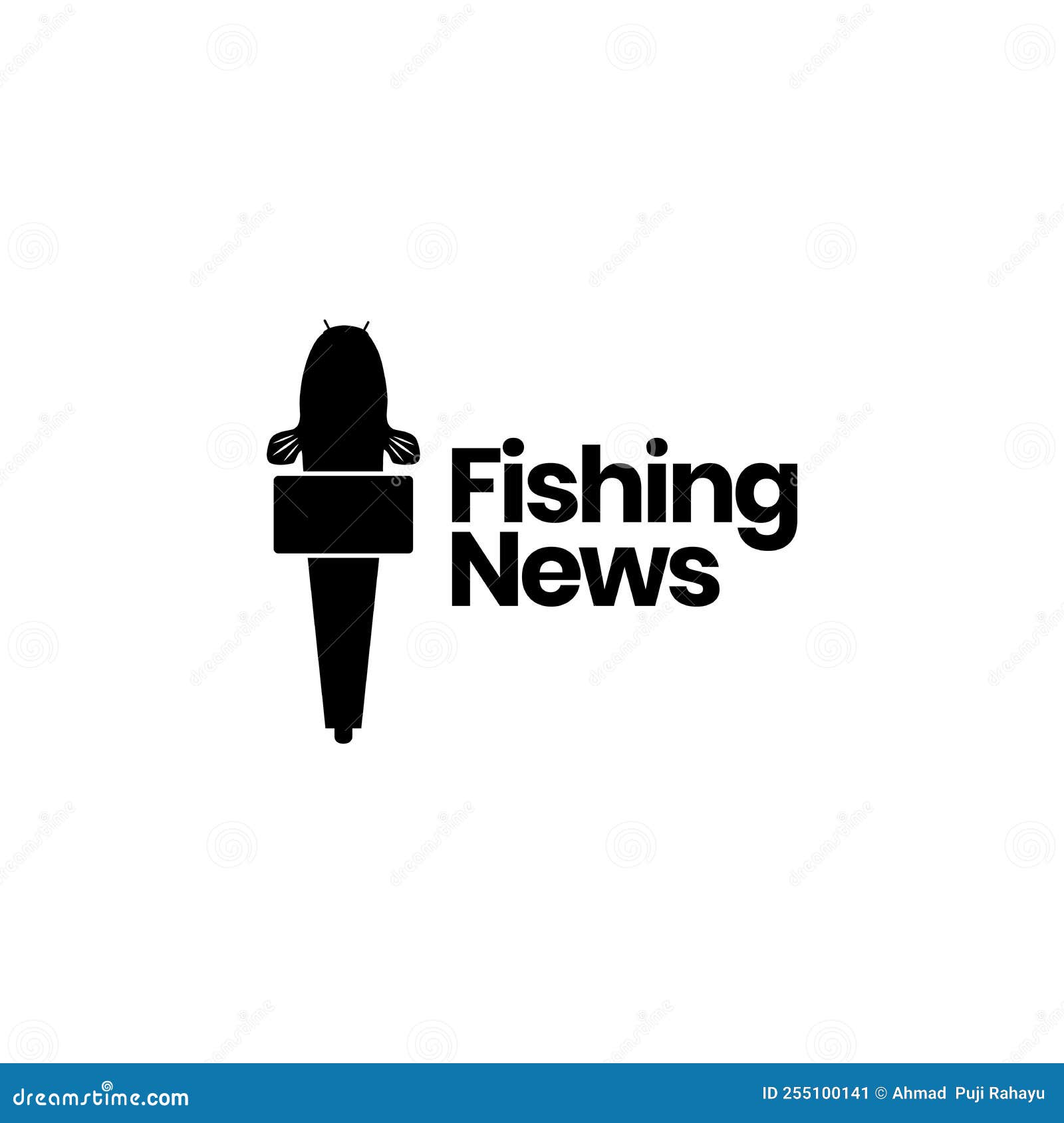 Fish Interview Journalist Words Dumb Air Bubbles Joke Illustration ...