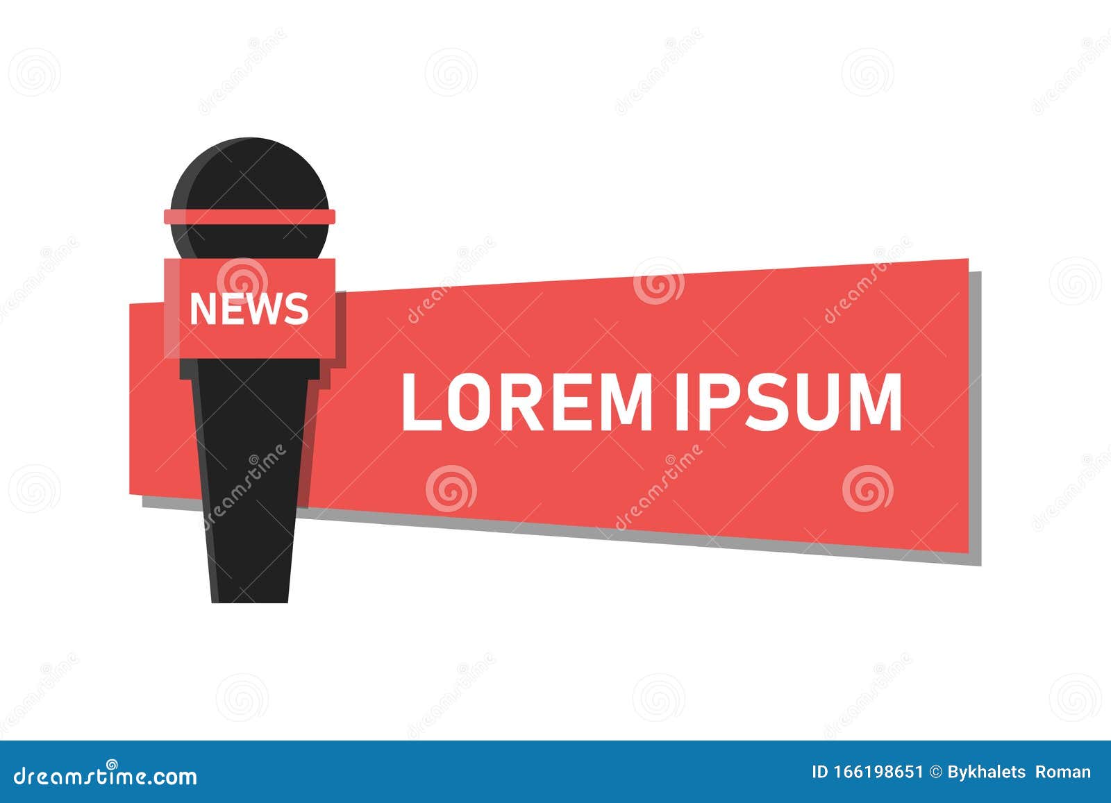 Microphone News. Television Icon Vector. Flat Modern Vector ...