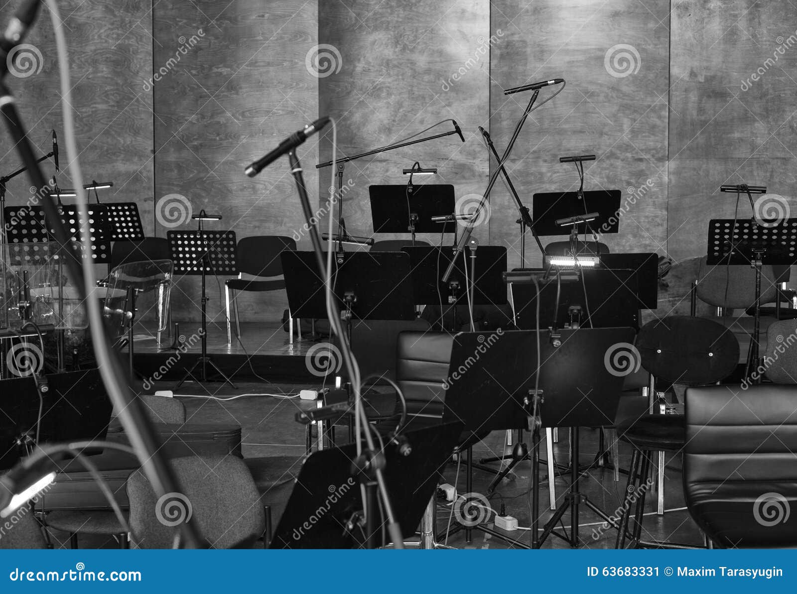 A Microphone in the Opera House Stock Image - Image of event, business ...