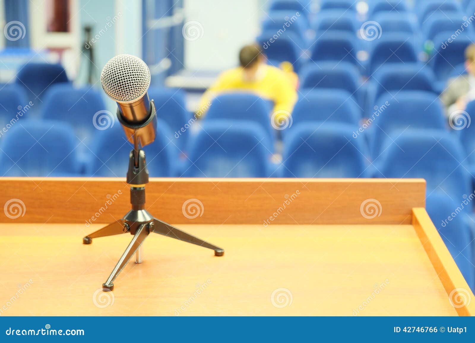 Microphone stock photo. Image of convention, audience - 42746766