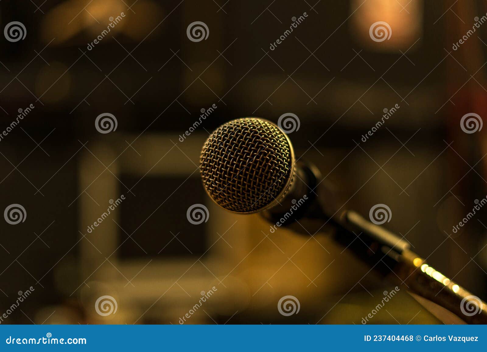 Microphone on your foot stock photo. Image of sing, professional ...
