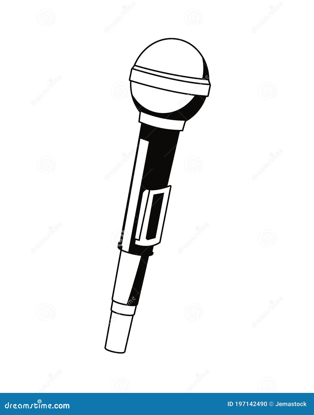 Microphone Pop Art Style Icon Stock Vector - Illustration of rock ...