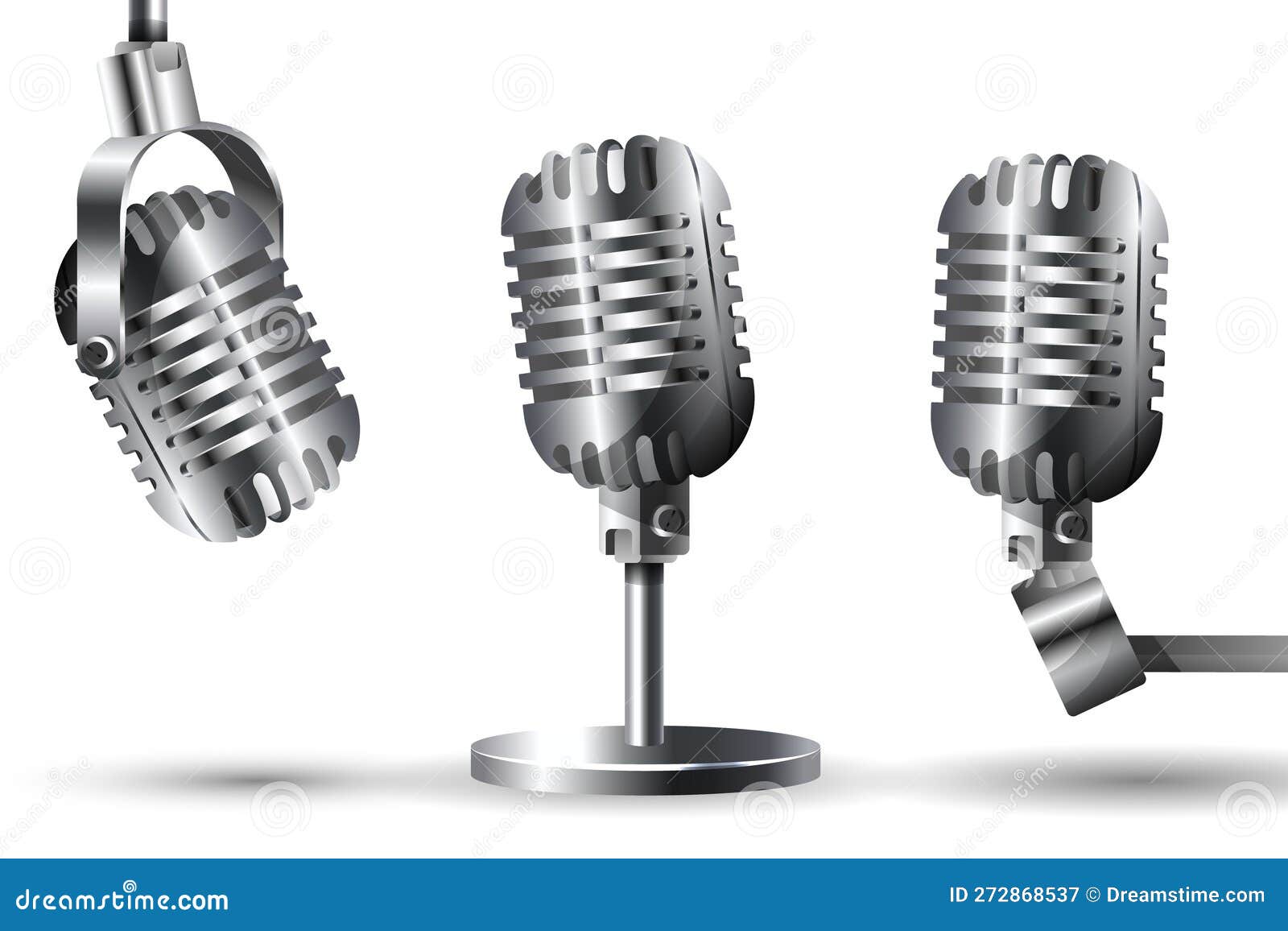 Microphone Posters. Cartoon Advertising Wallpaper For Standup Open Mic ...