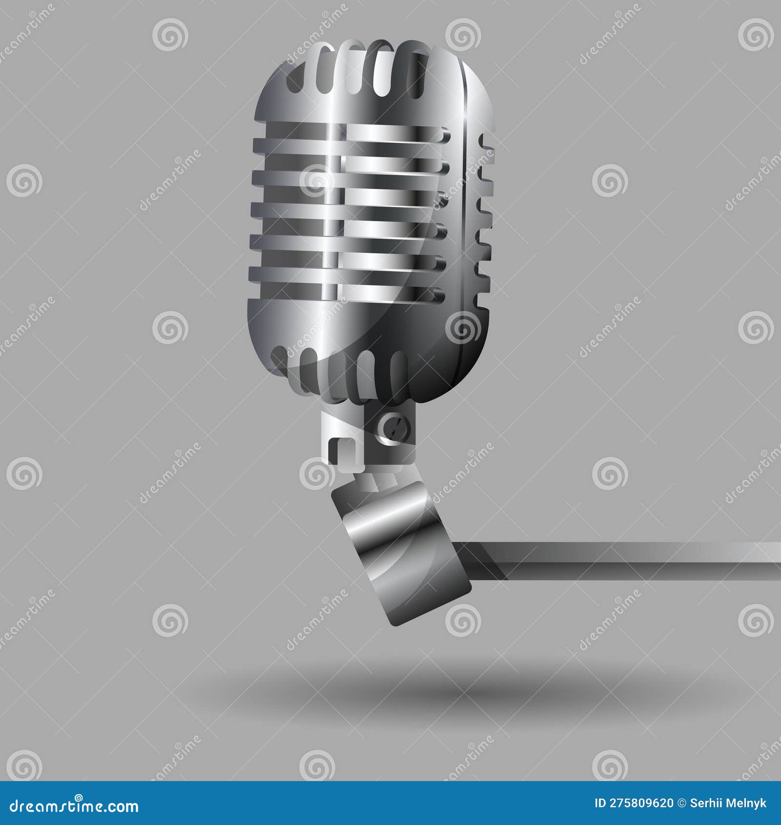 Microphone Posters. Cartoon Advertising Wallpaper For Standup Open Mic ...