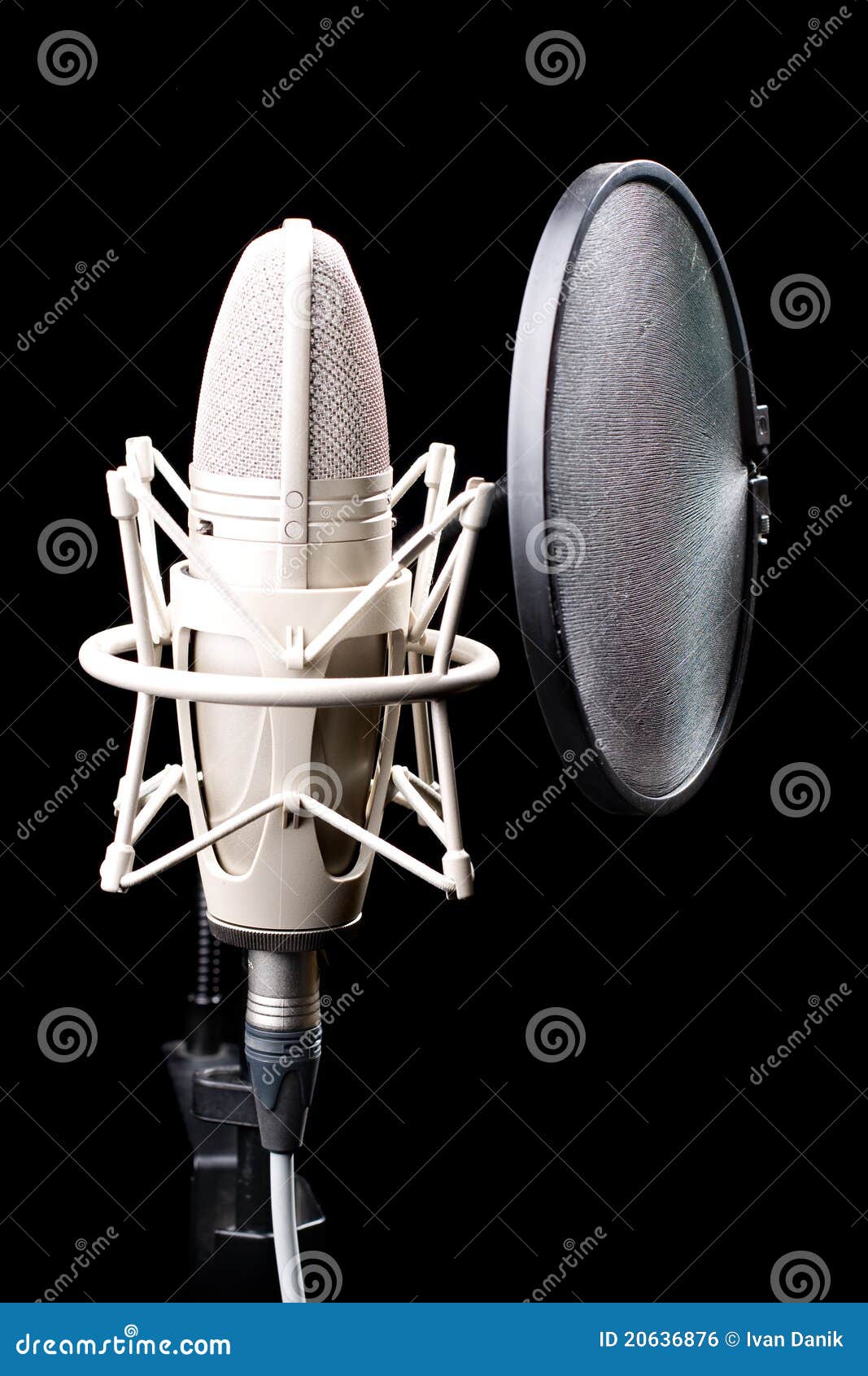 Microphone Professionnel De Studio Photo stock - Image du émission ...