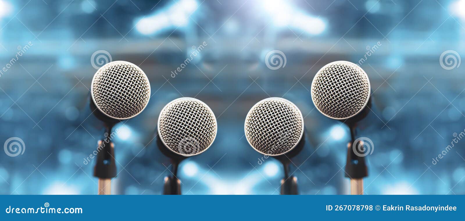 Microphone Public Speaking Background, Close Up Microphone on Stand for ...