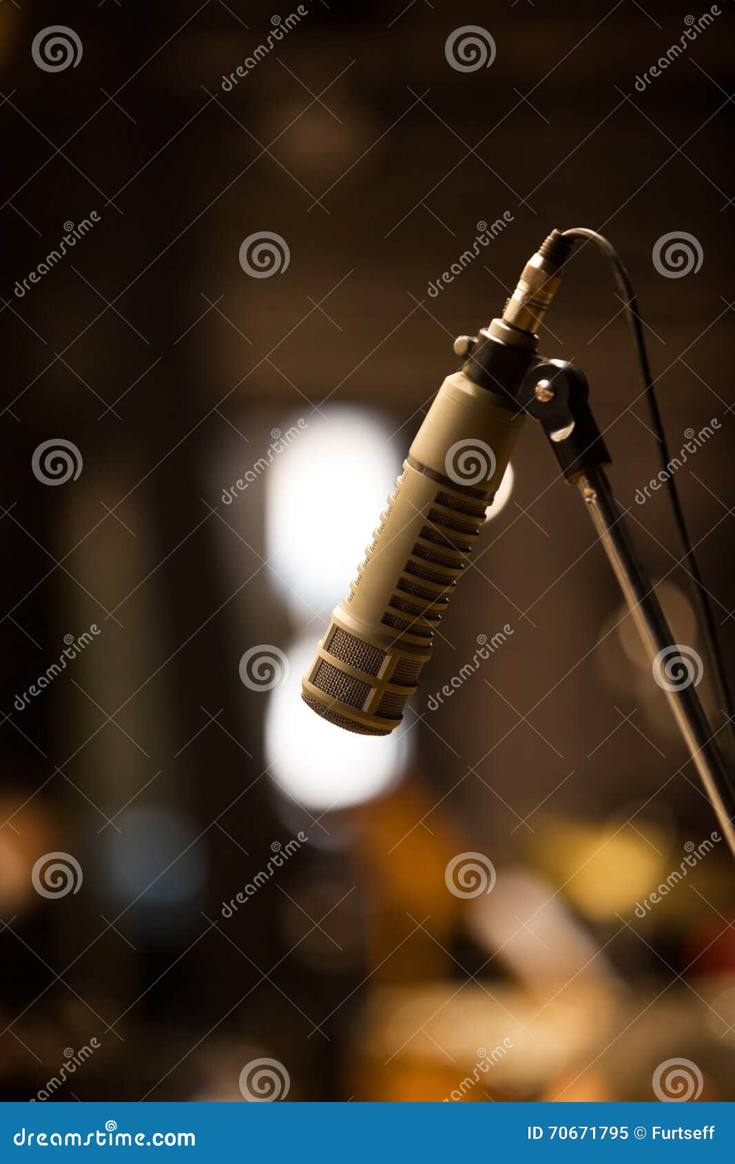 Microphone on a Rack Closeup Stock Image - Image of electrical ...