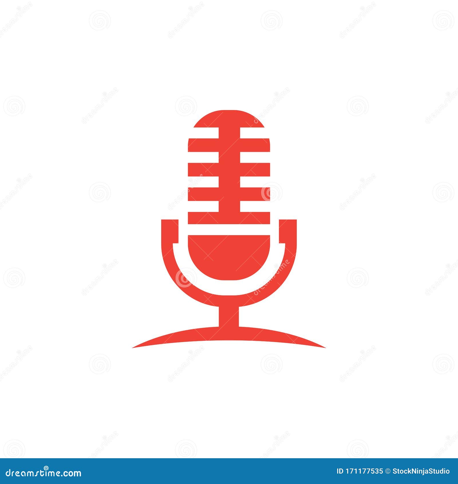 Microphone Red White Stock Illustrations – 4,564 Microphone Red White ...