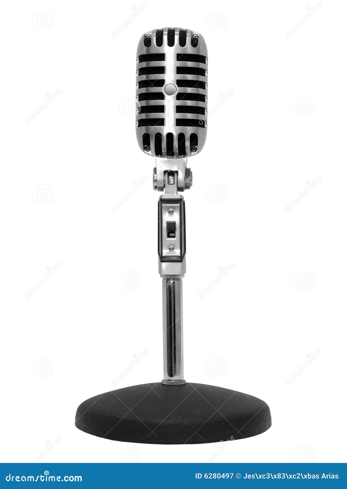 Microphone retro silver stock image. Image of retro, broadcast - 6280497