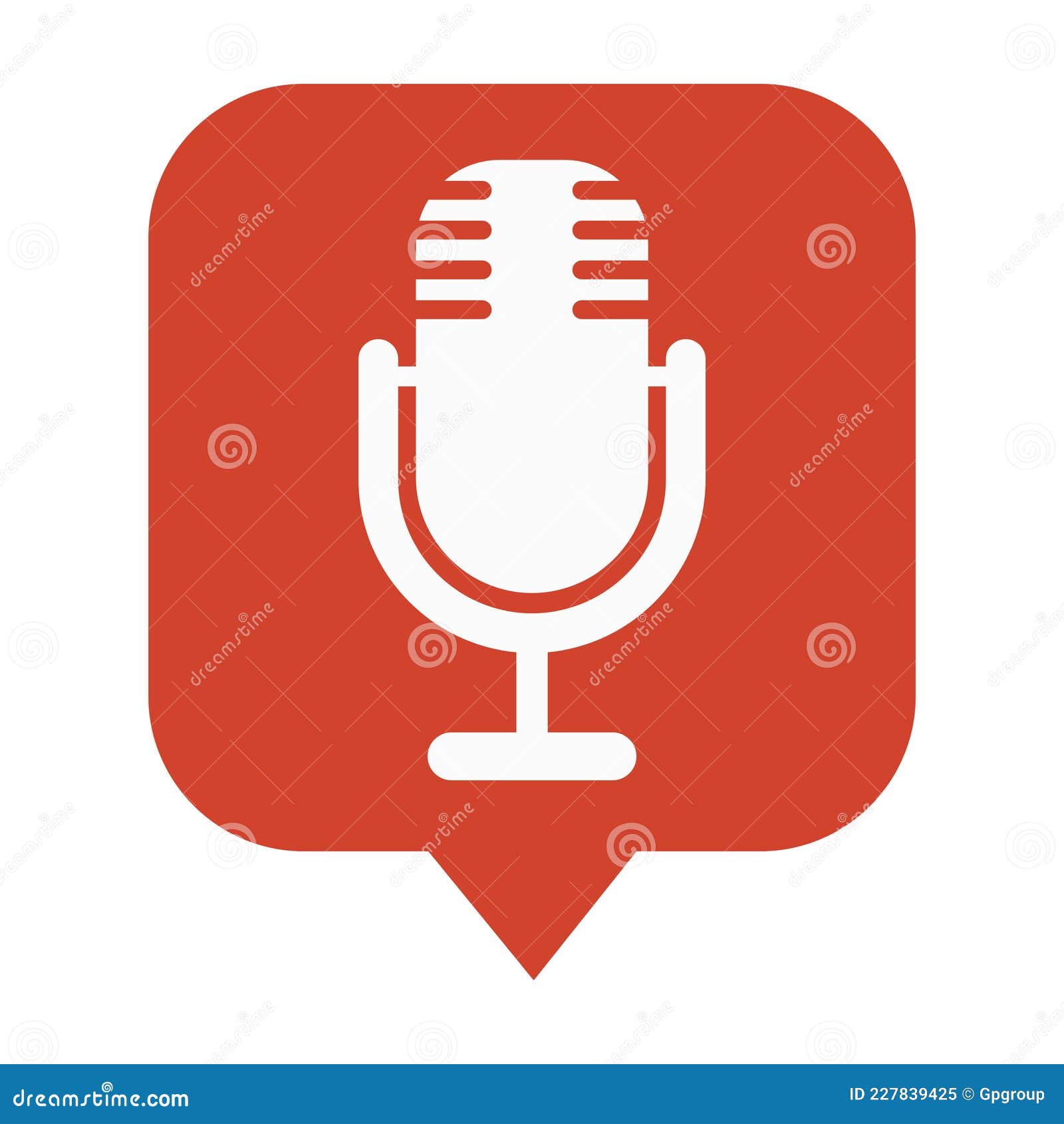 Microphone Shape Illustration Stock Vector - Illustration of technology ...