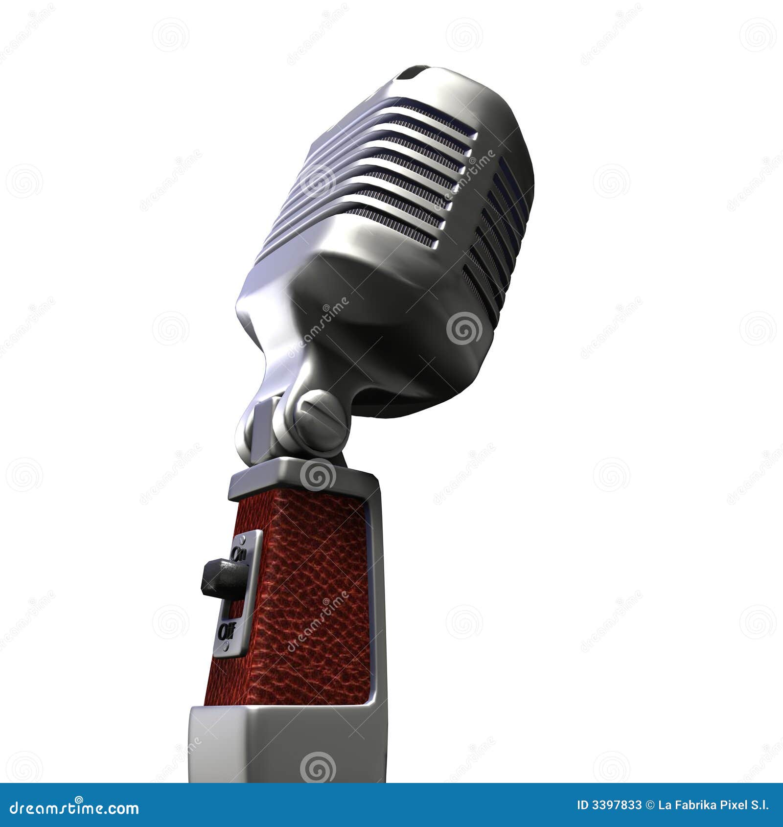Microphone side view stock illustration. Illustration of equipment ...