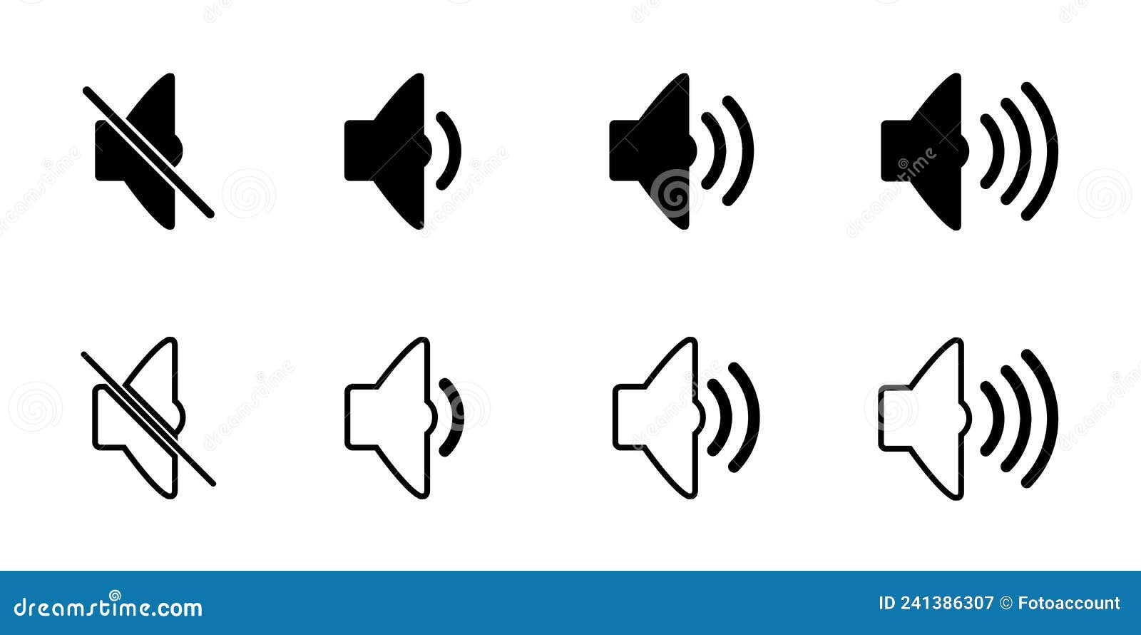 Microphone Signs - Different Vector Illustrations - Isolated on White ...