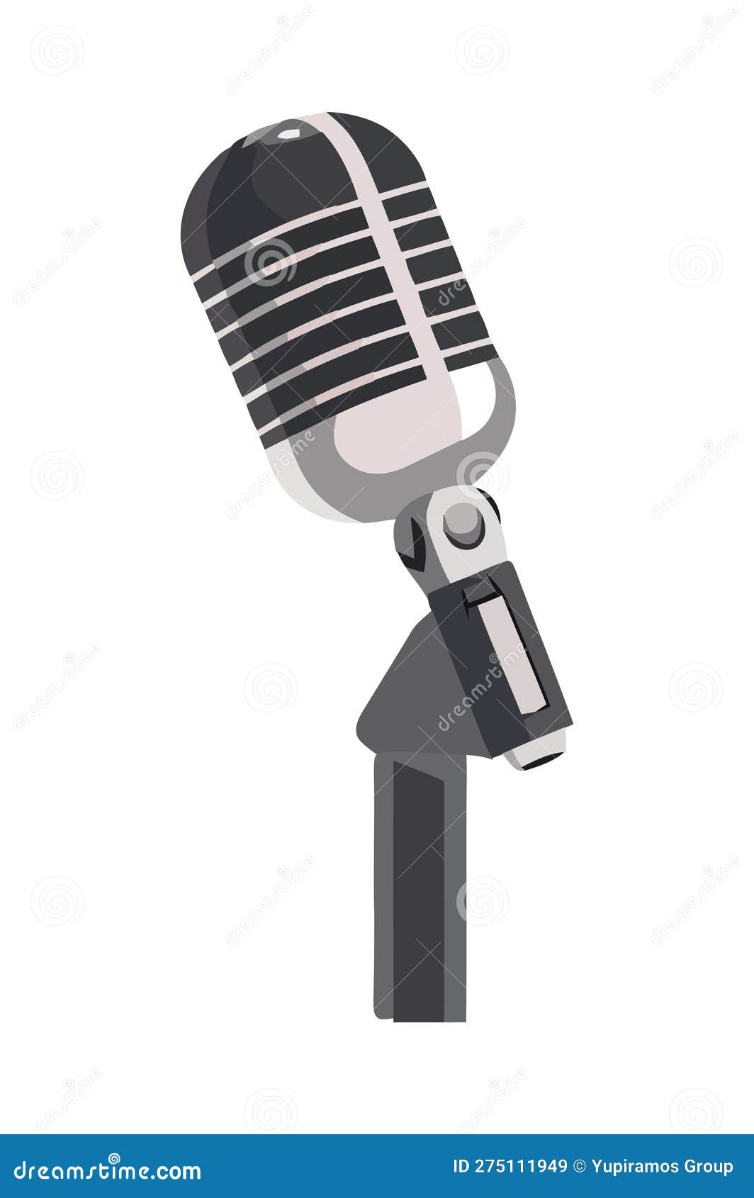 Microphone for Singer Performs Stock Illustration - Illustration of ...