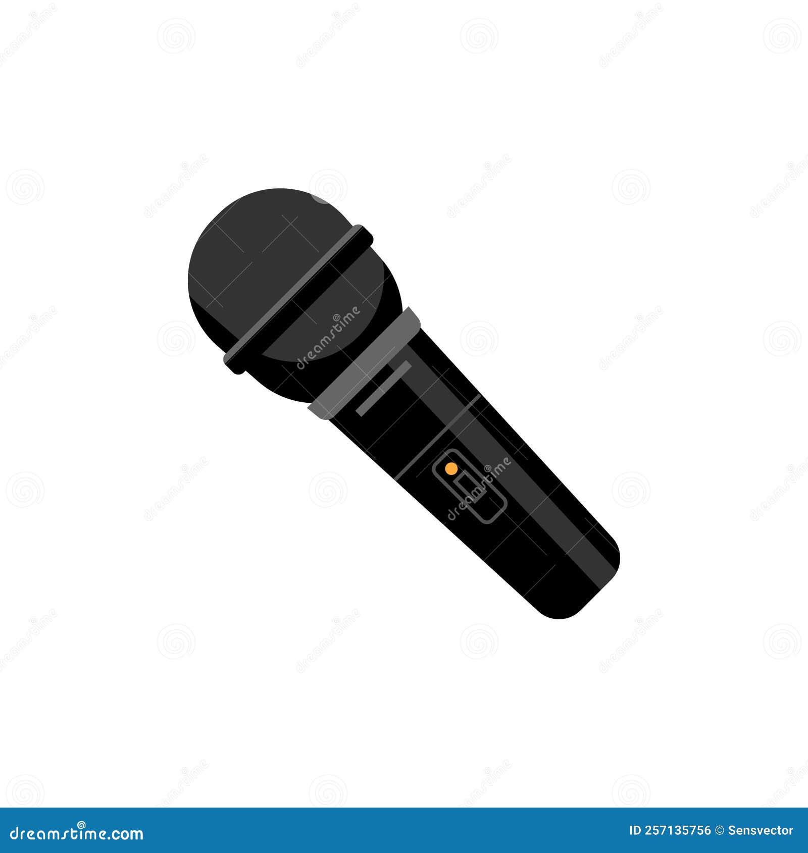 Microphone for Singing, Mike Vector Stock Vector - Illustration of ...