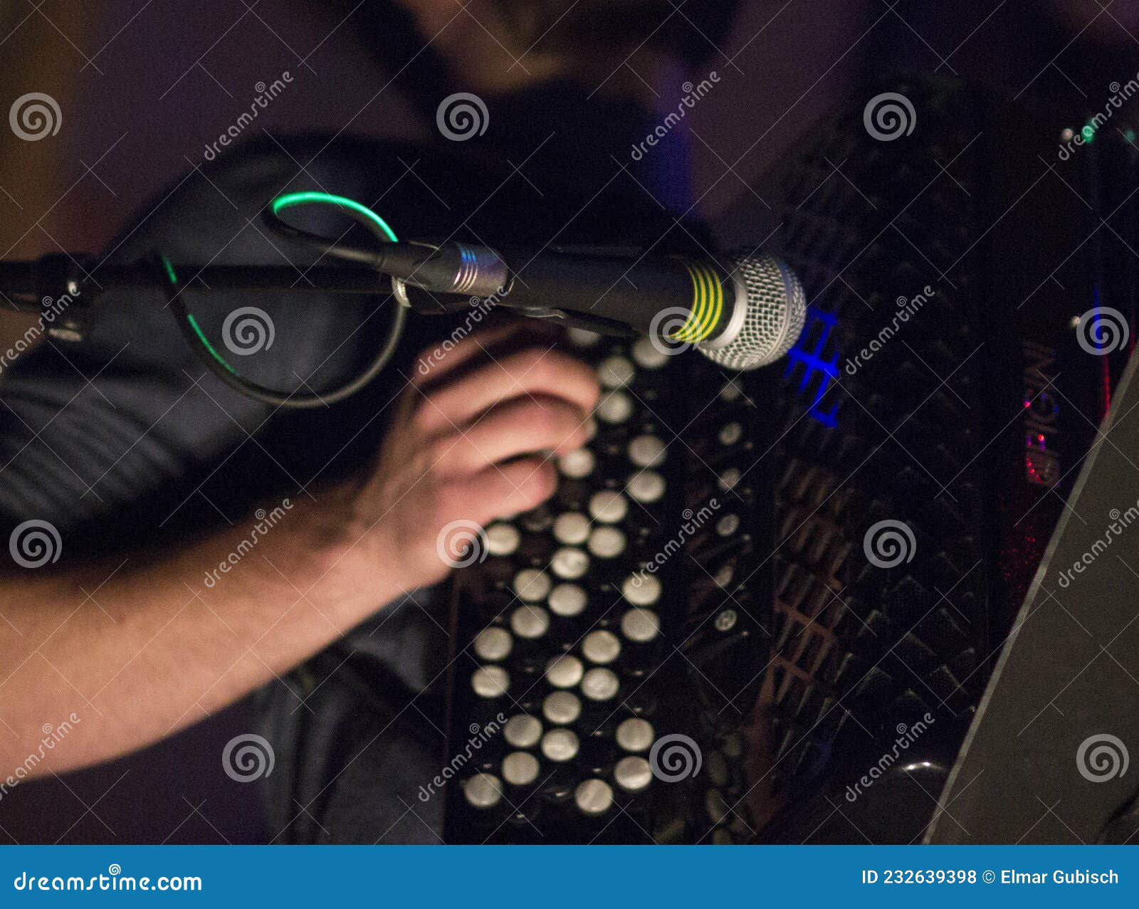 A Microphone for Singing and Playing Instruments Stock Photo - Image of ...