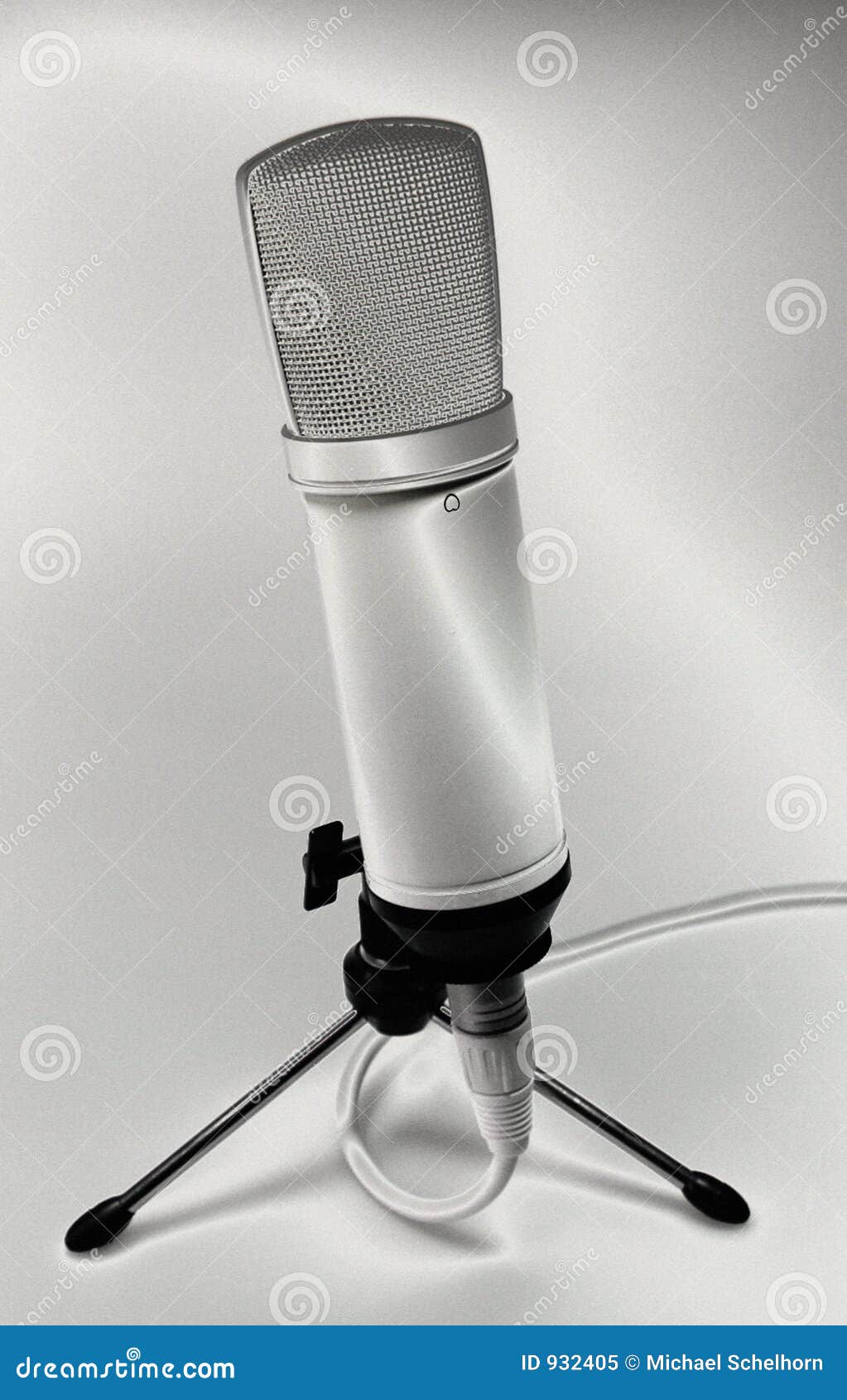 Microphone solarized stock image. Image of radio, moderator - 932405