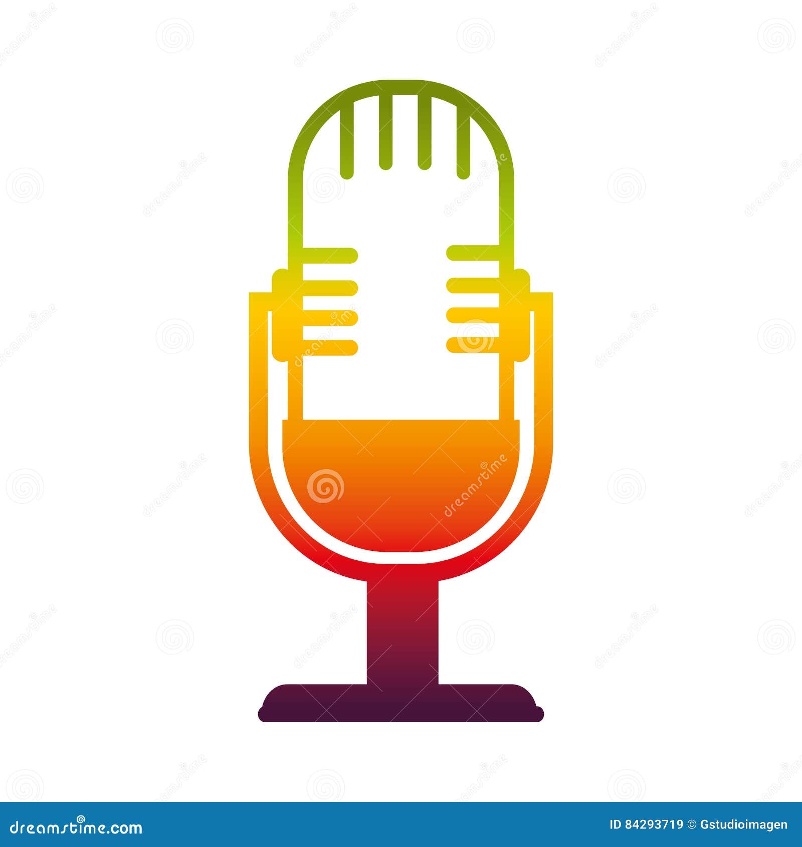 Microphone Sound Device Icon Stock Illustration - Illustration of ...