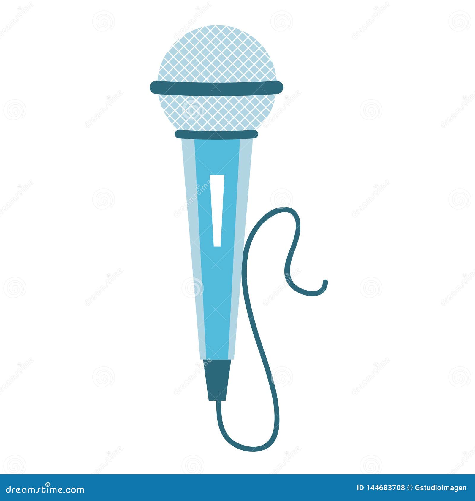 Microphone sound icon stock vector. Illustration of retro - 144683708