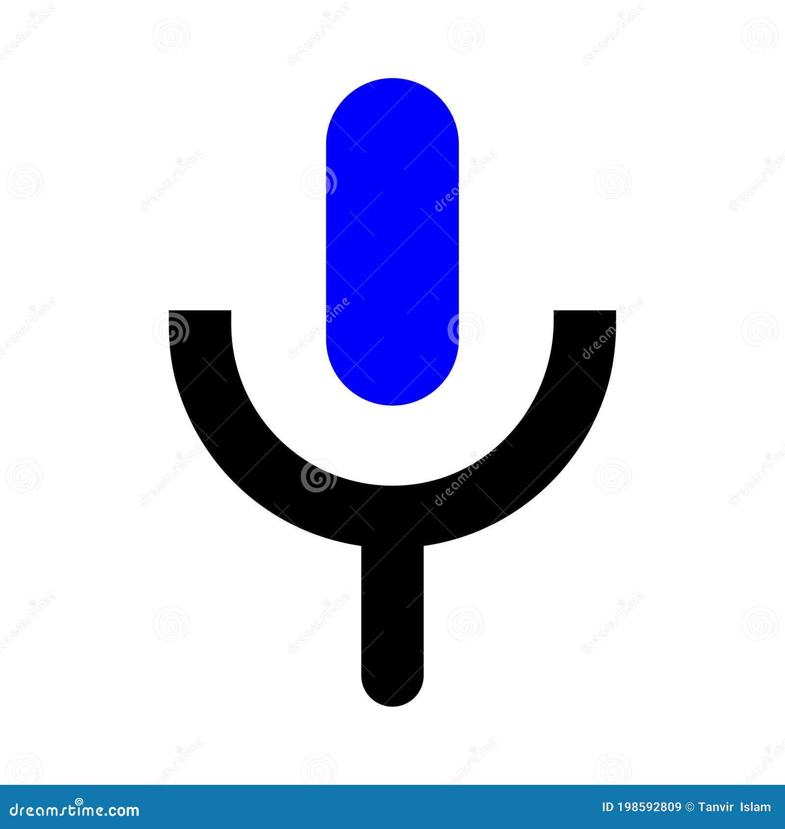 Microphone speaker icon stock vector. Illustration of icon - 198592809