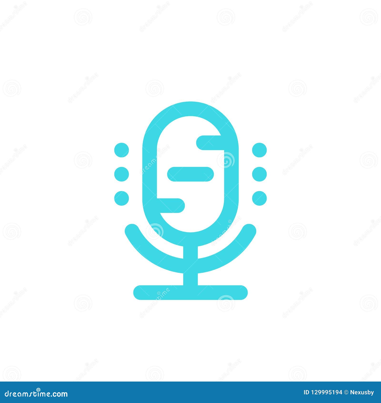Microphone, Speech Recognition Icon Stock Vector - Illustration of ...