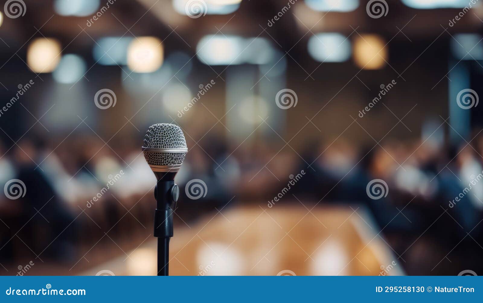 Microphone on Stage Microphone Stock Photo - Image of microphone ...