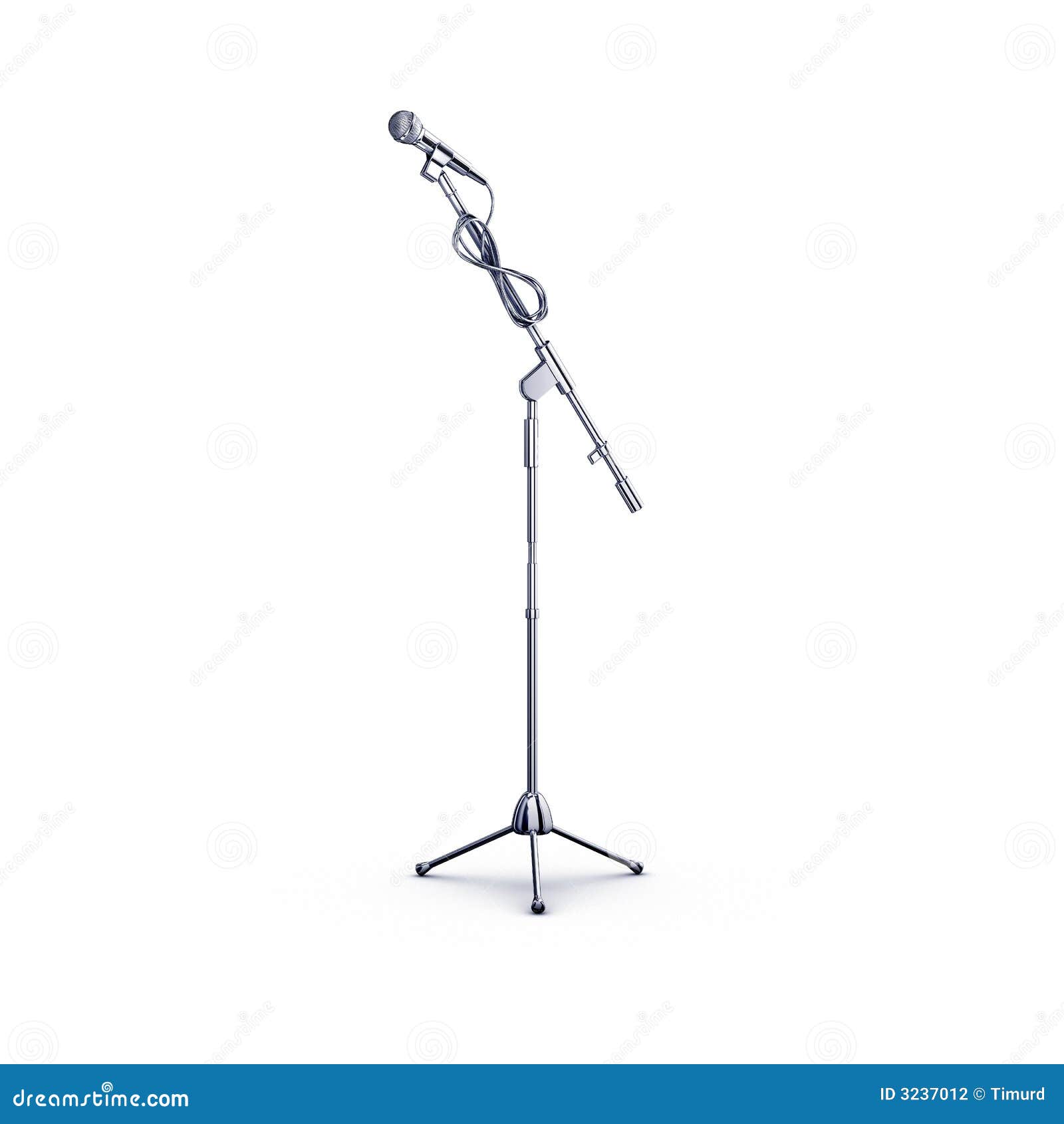 Red Microphone On Stand Icon Symbol Of Record, Broadcasts Concept. 3D ...