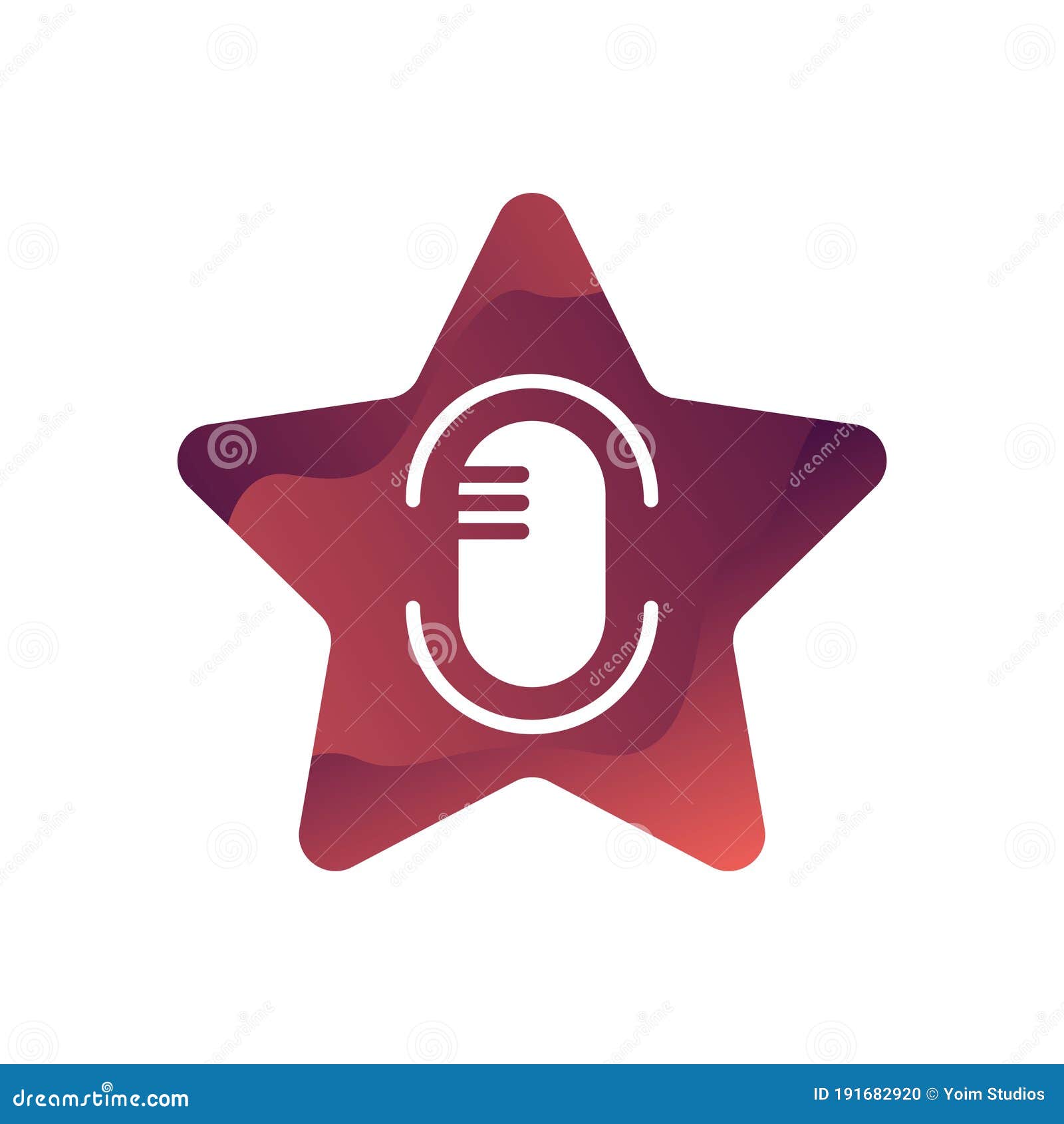 Microphone Stars Vector Design Template Illustration.icon Logo Design ...
