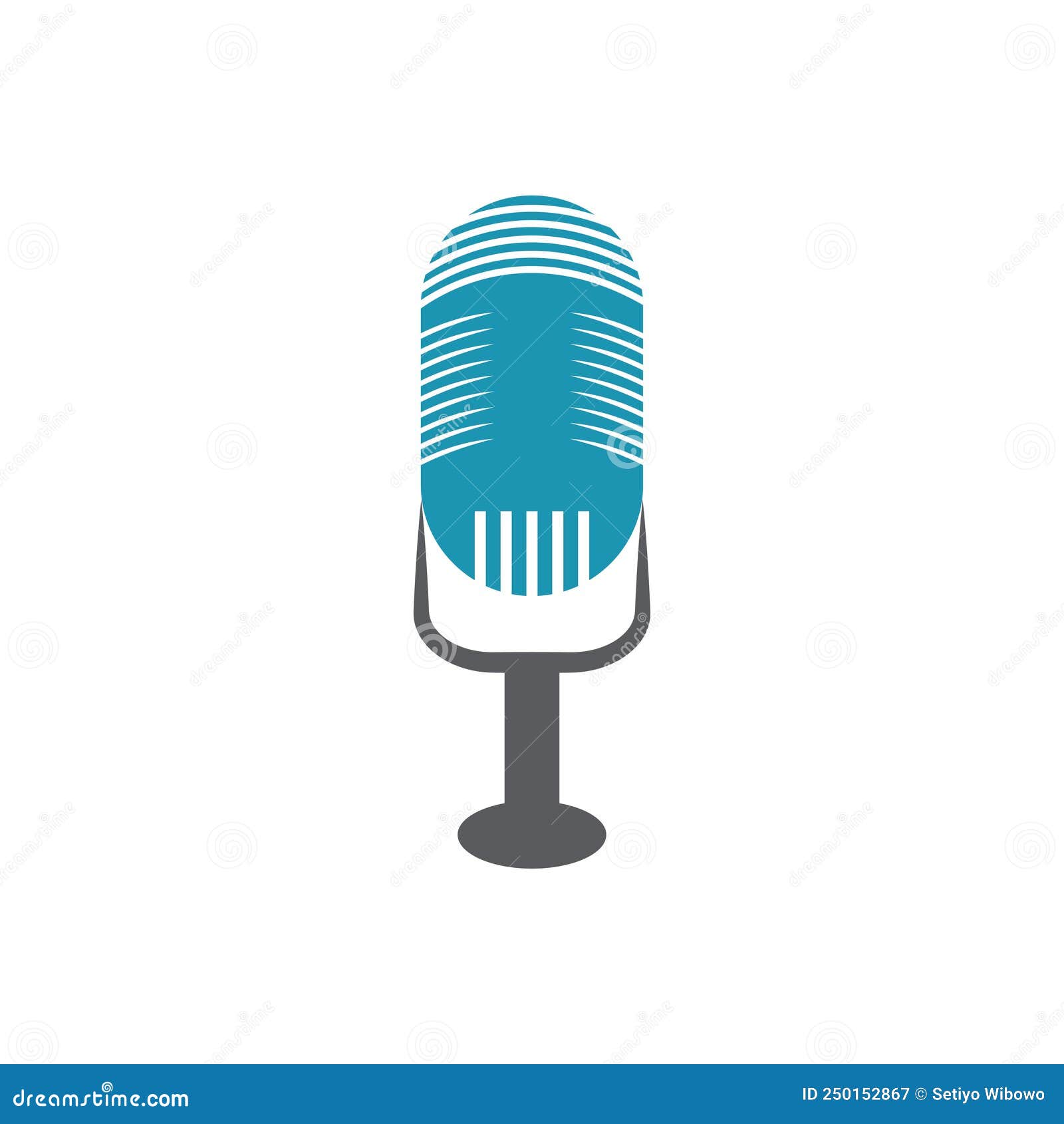 Microphone Symbol Design Icon Vector Background Stock Vector ...