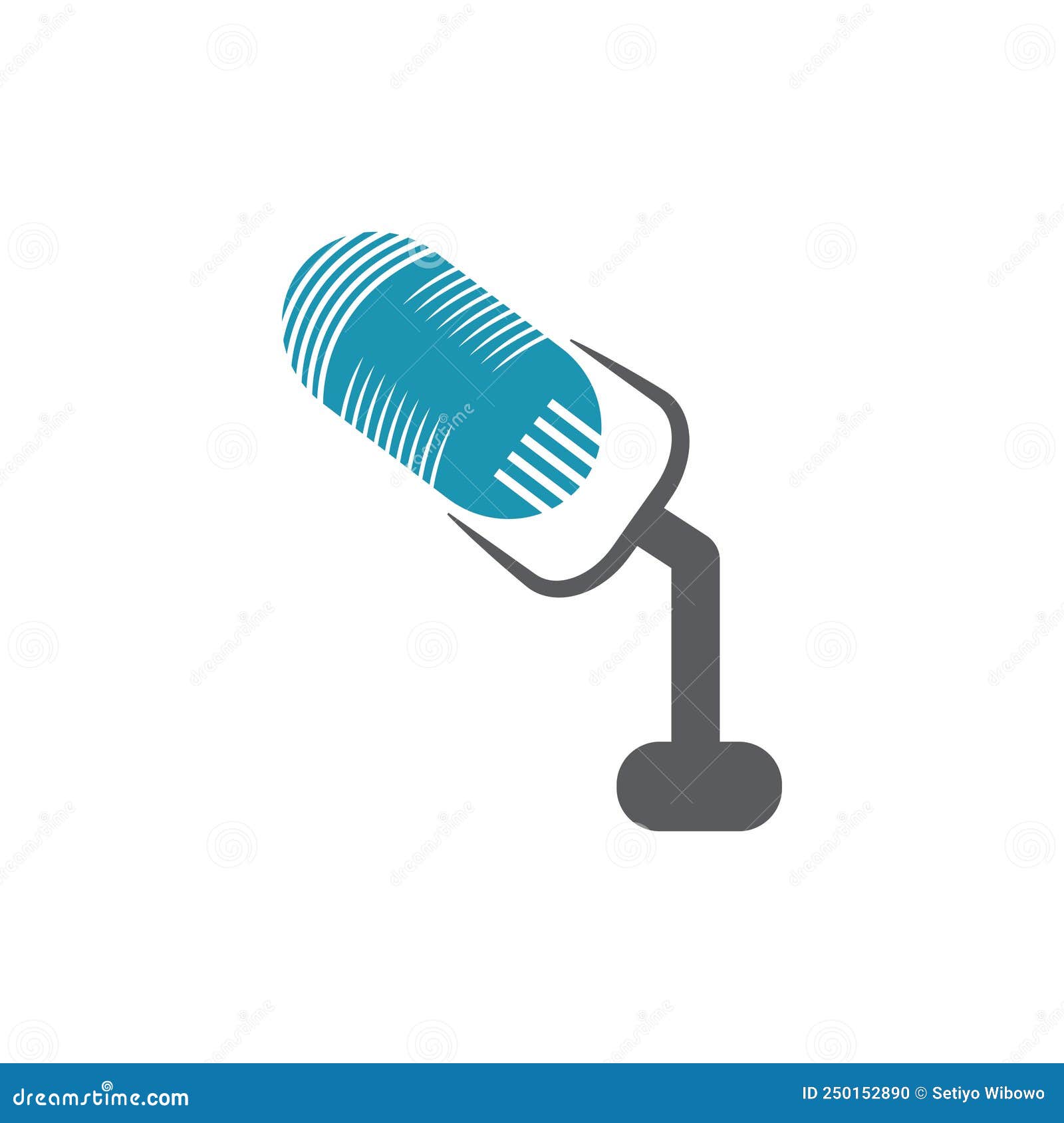 Microphone Symbol Design Icon Vector Background Stock Vector ...