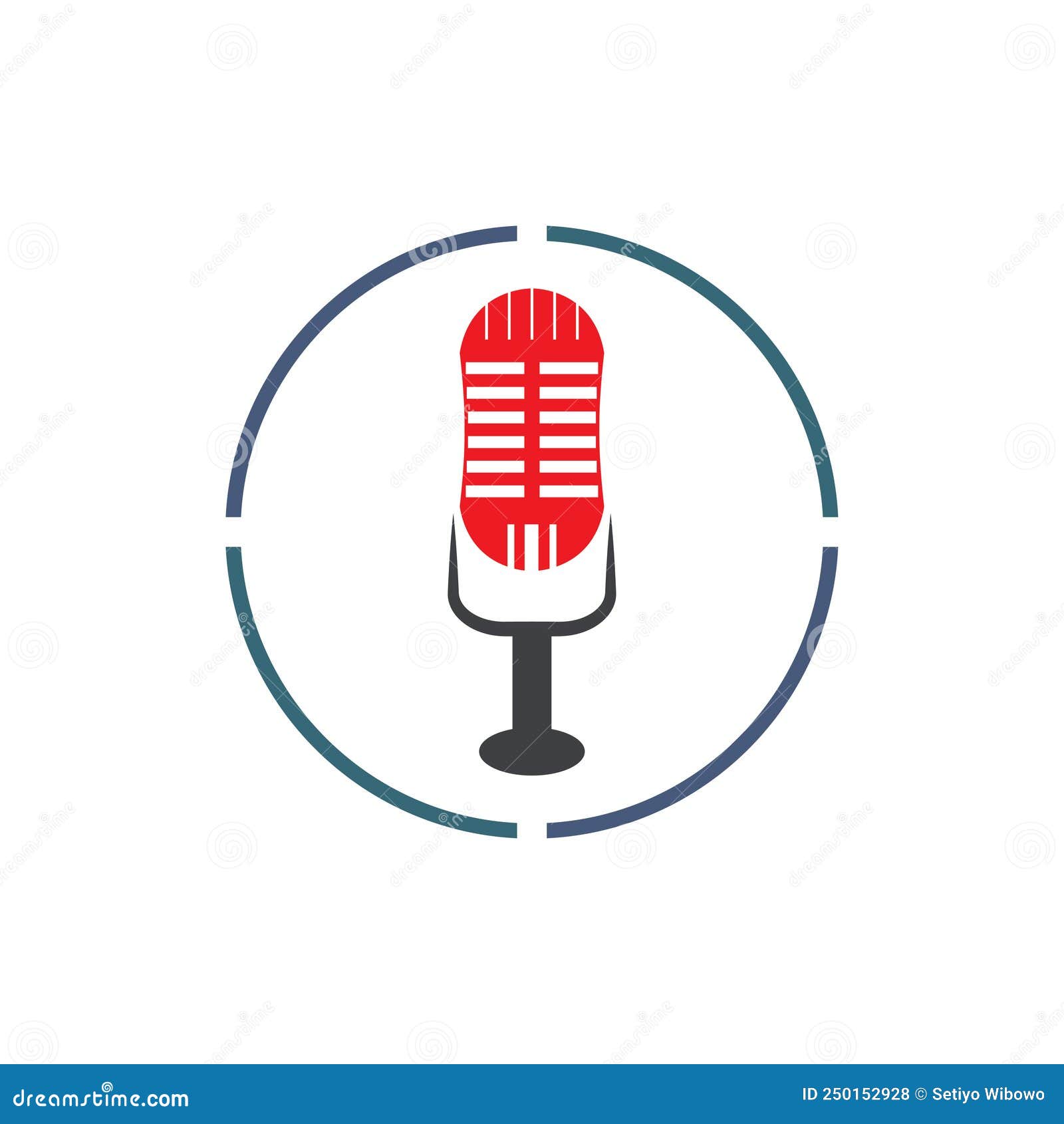 Microphone Symbol Design Icon Vector Background Stock Vector ...