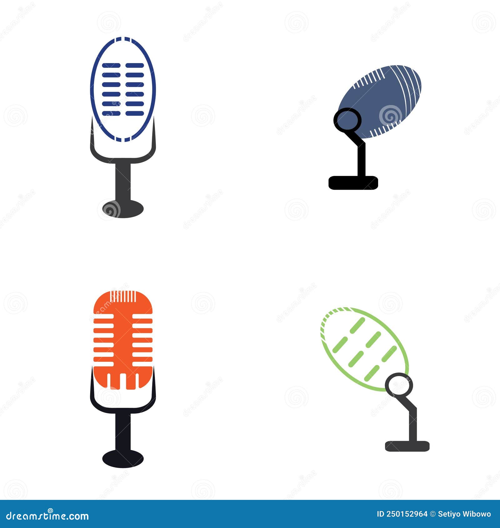 Microphone Symbol Design Icon Vector Background Stock Vector ...