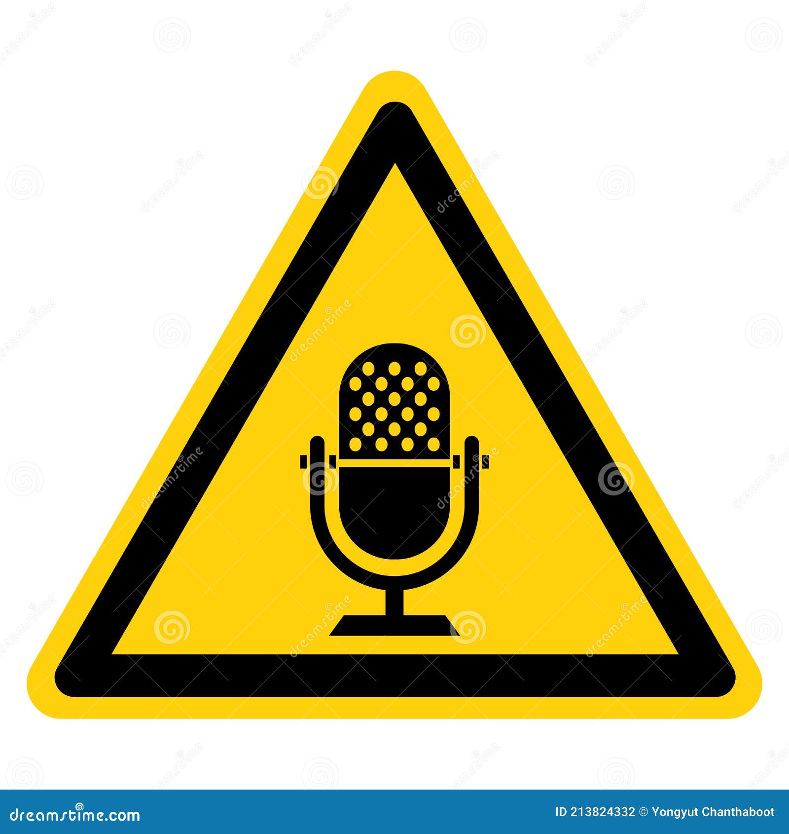 Microphone Symbol Sign,Vector Illustration, Isolate on White Background ...