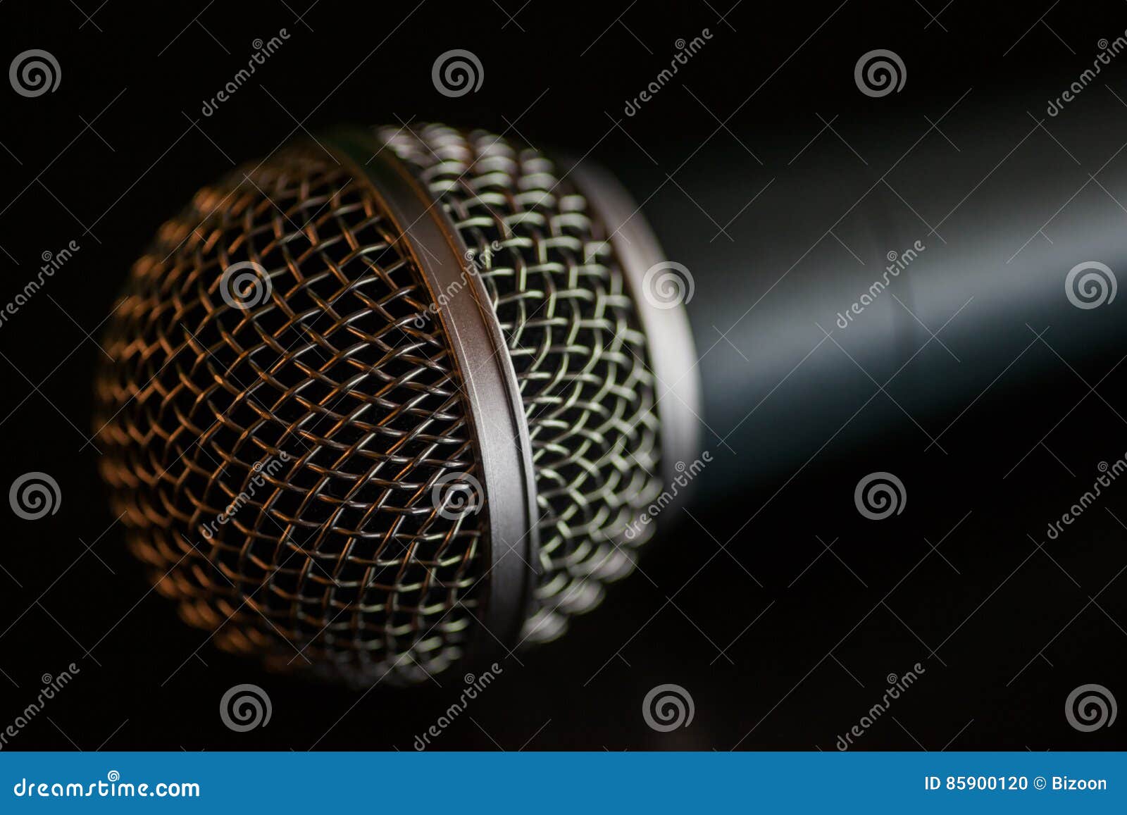 Microphone on table stock photo. Image of speech, amplification - 85900120