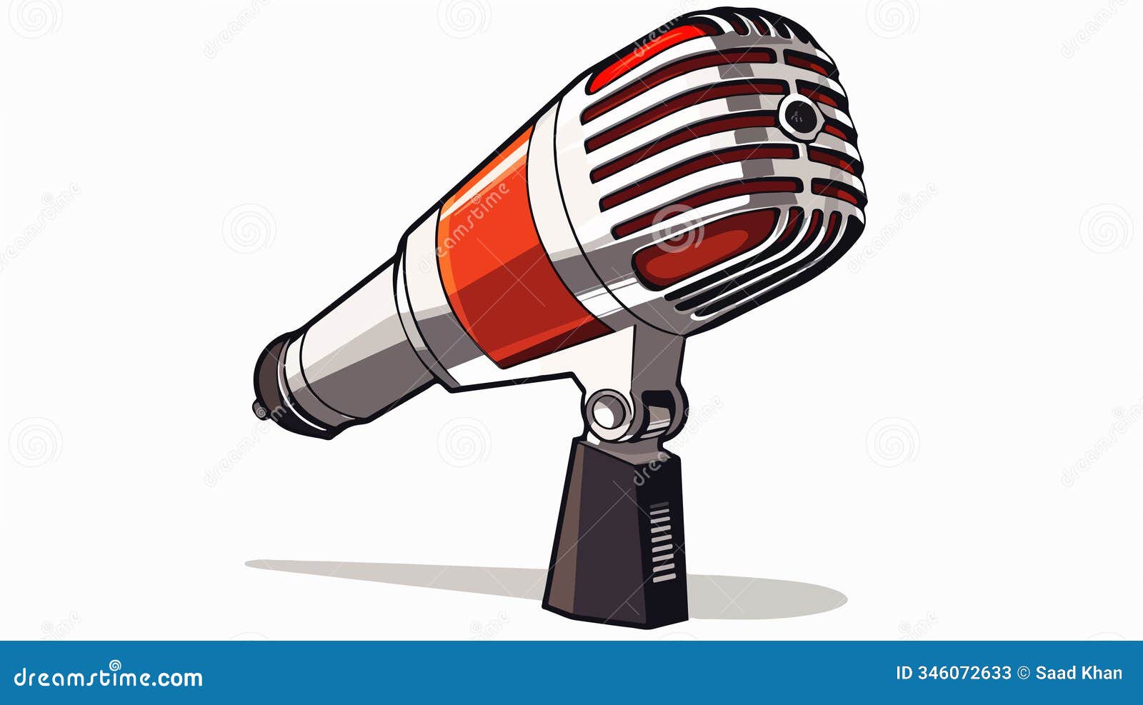 Microphone Vector Drawing Cartoon Vector Illustration Stock ...