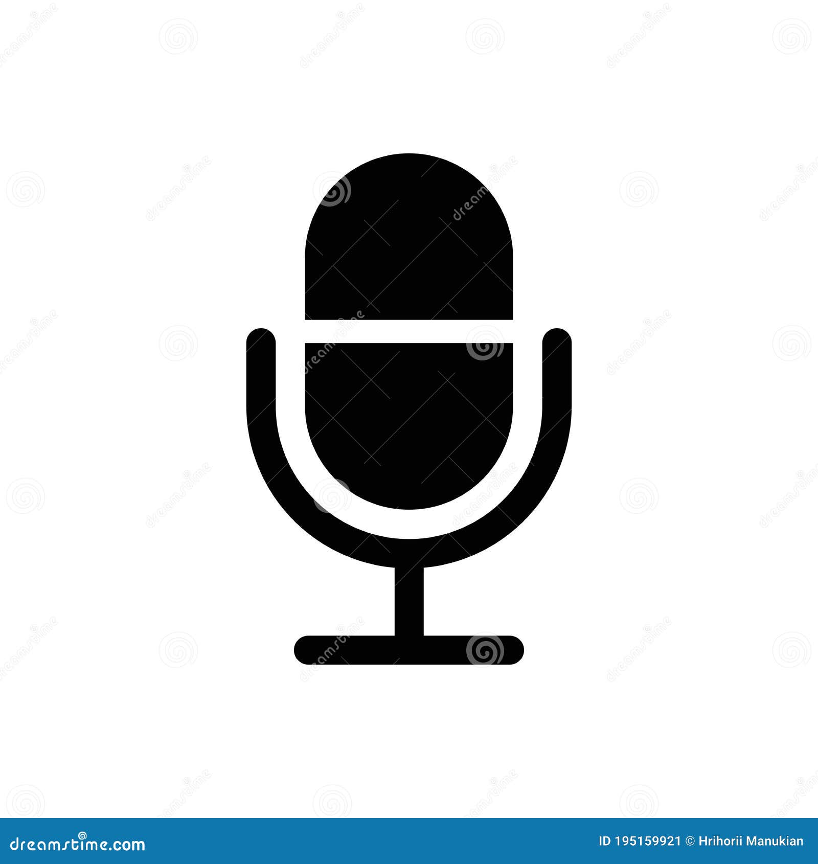 Microphone Vector Icon, Web Design Icon. Voice Vector Icon, Record ...