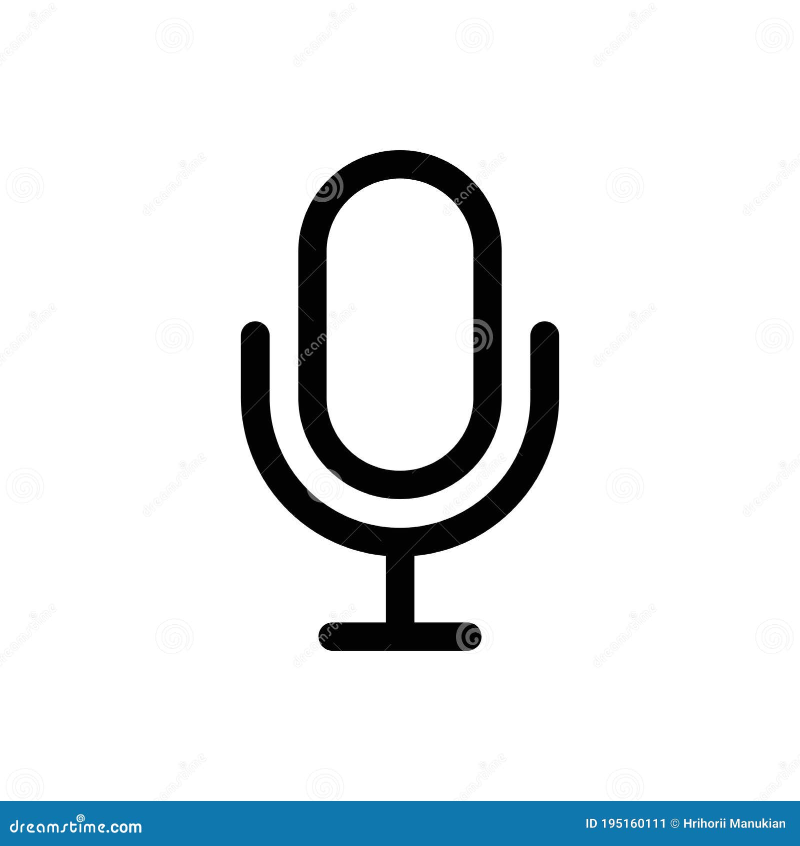 Microphone Vector Icon, Web Design Icon. Voice Vector Icon, Record ...