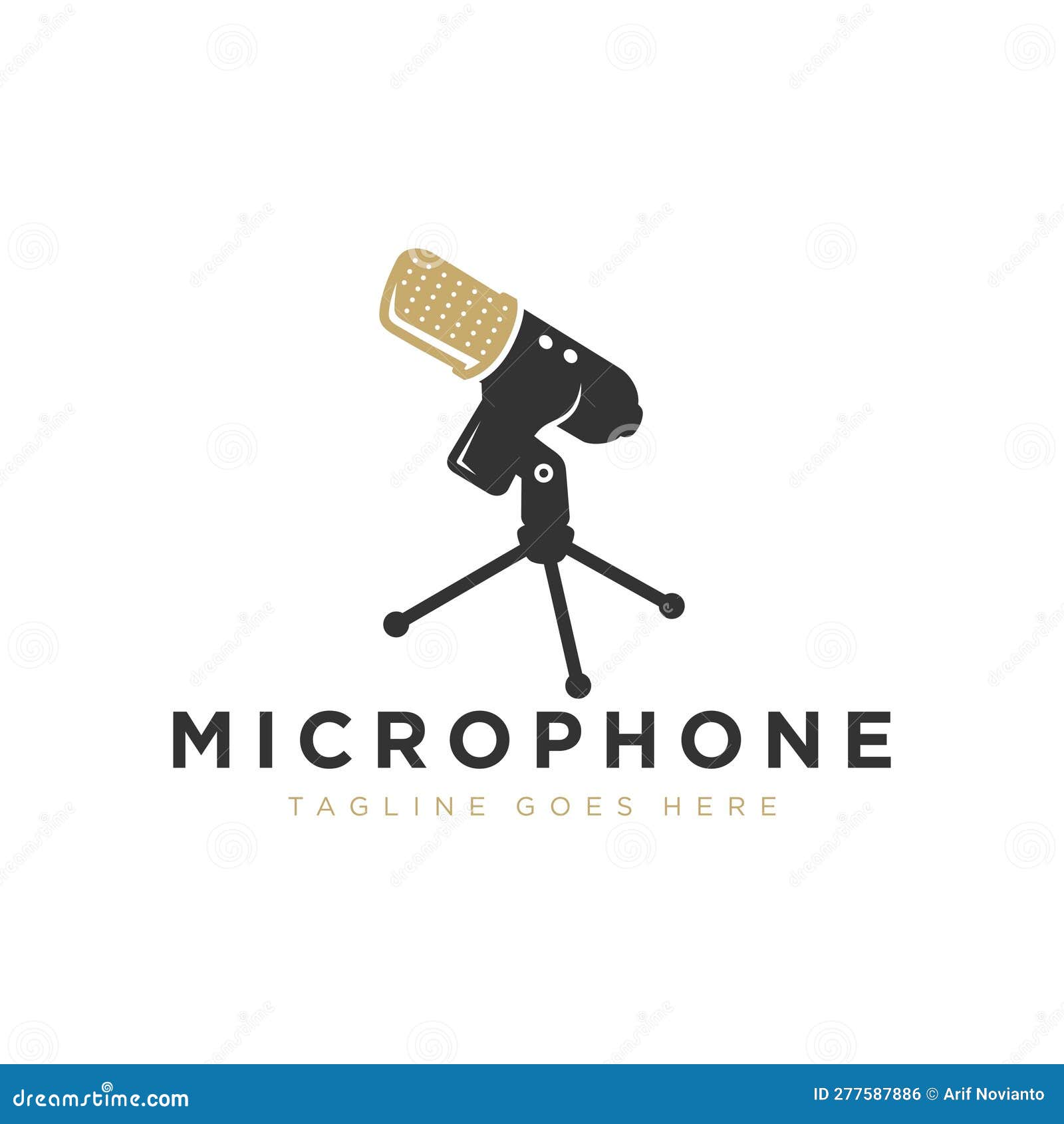 Microphone Vector Illustration Logo Design Stock Vector - Illustration ...