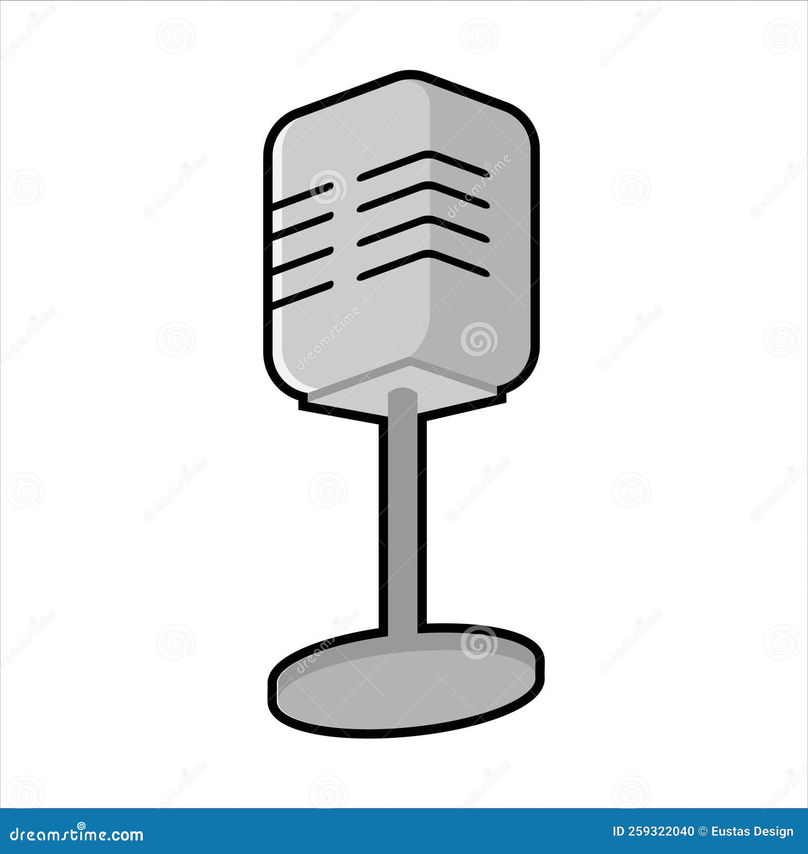 Microphone Vector Illustration Stock Vector - Illustration of ...