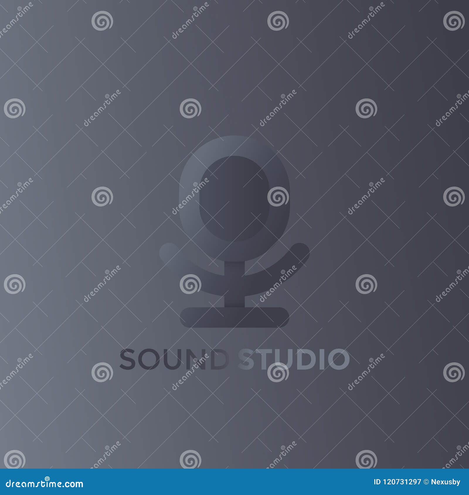 Microphone Vector Logo for Sound Studio Stock Vector - Illustration of ...