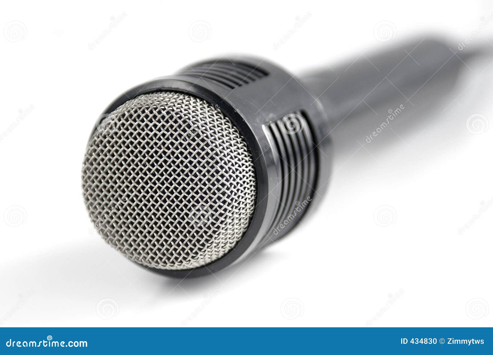 Microphone on white stock photo. Image of amplify, entertainment - 434830
