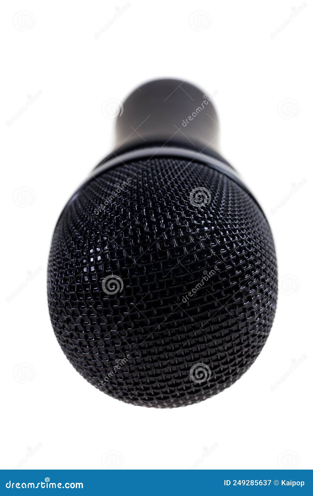 Microphone on a White Background Stock Image - Image of equipment ...