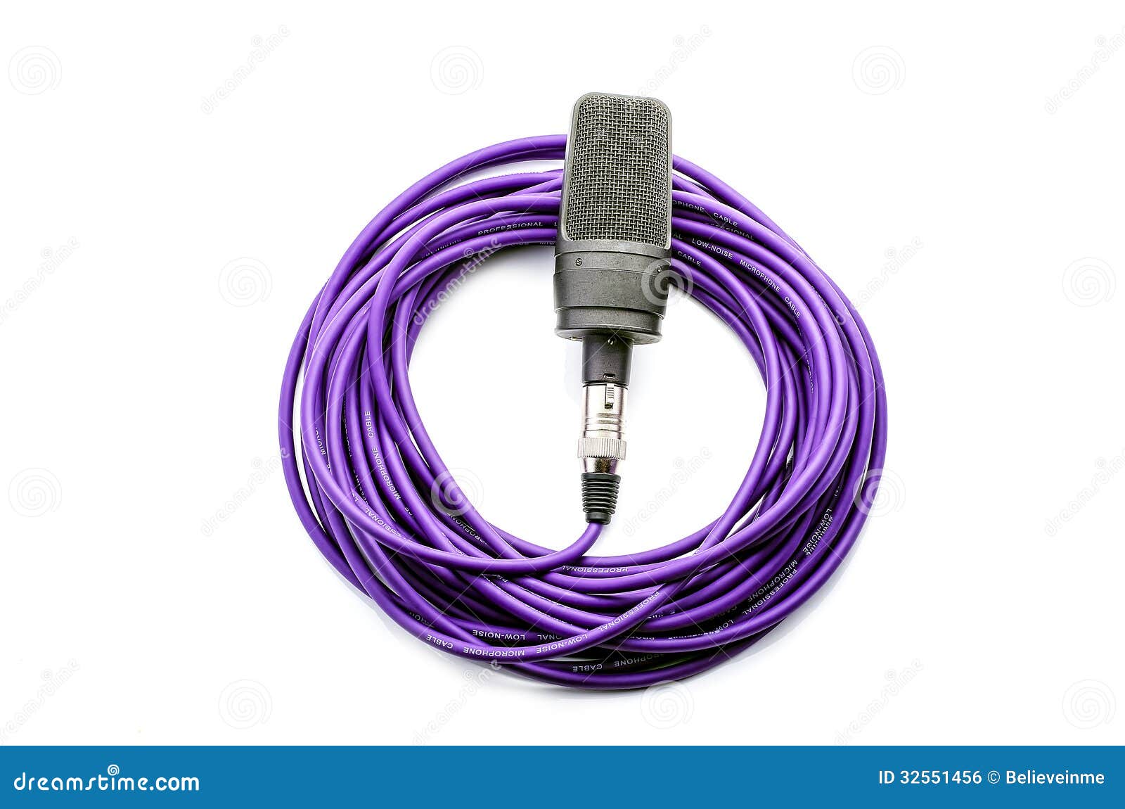 Microphone with wire stock photo. Image of macro, microphone - 32551456